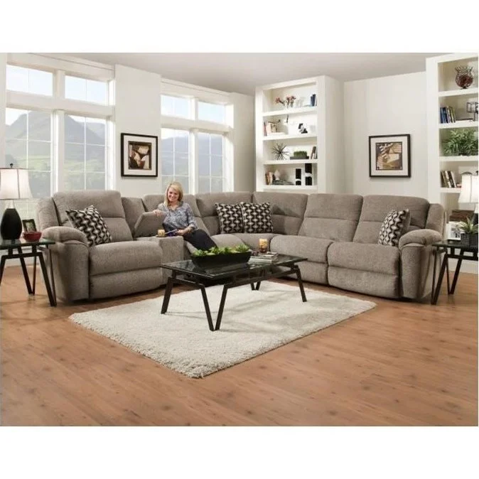 HomeStretch 162 162-48-14/77-14/00-14 Power Reclining Sectional Sofa ...