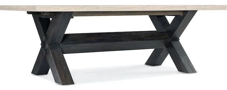 Hooker Furniture 6700 6700-75200-80 Trestle Dining Table | Howell ...