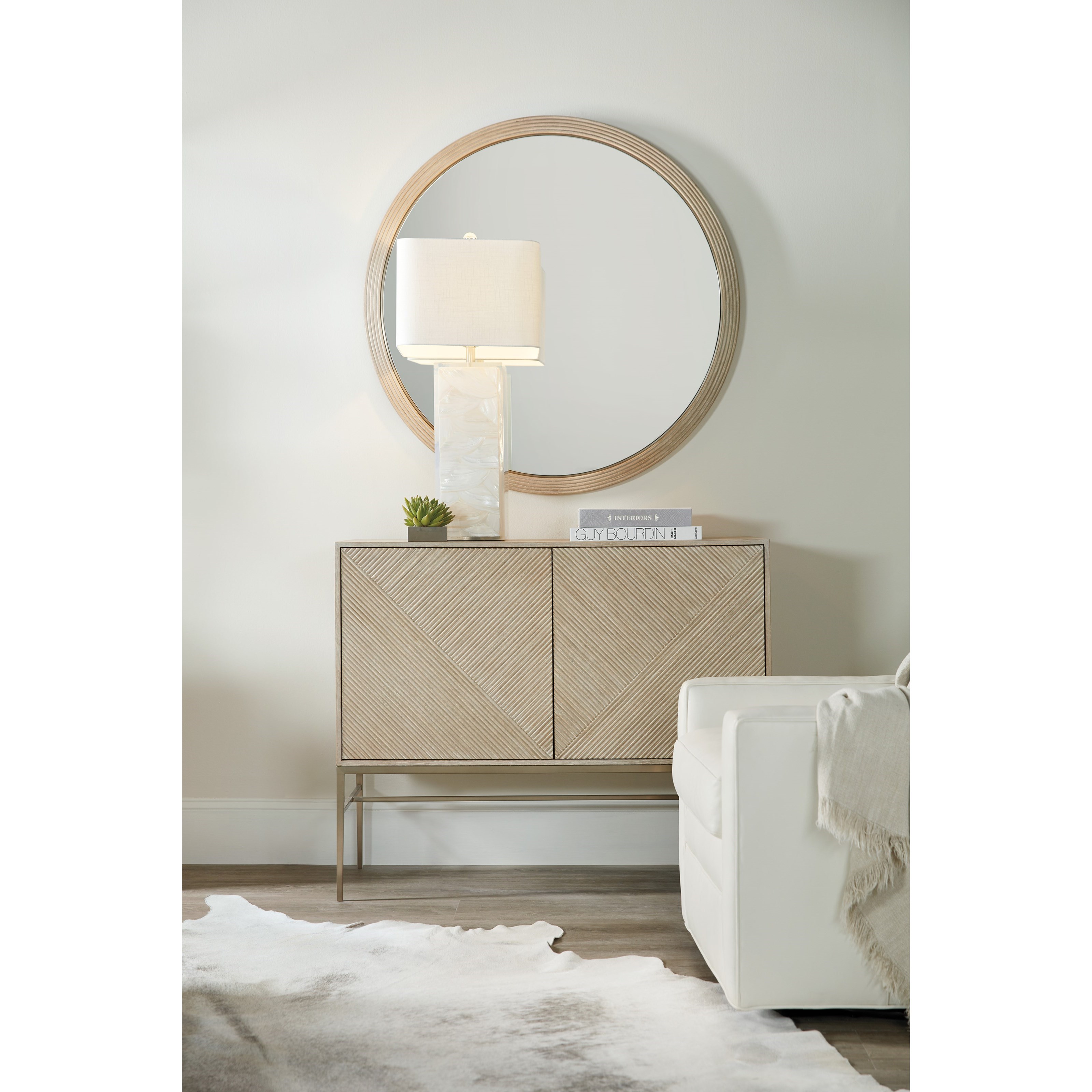 Hooker Furniture Cascade 6120-90007-05 Contemporary Round Mirror ...