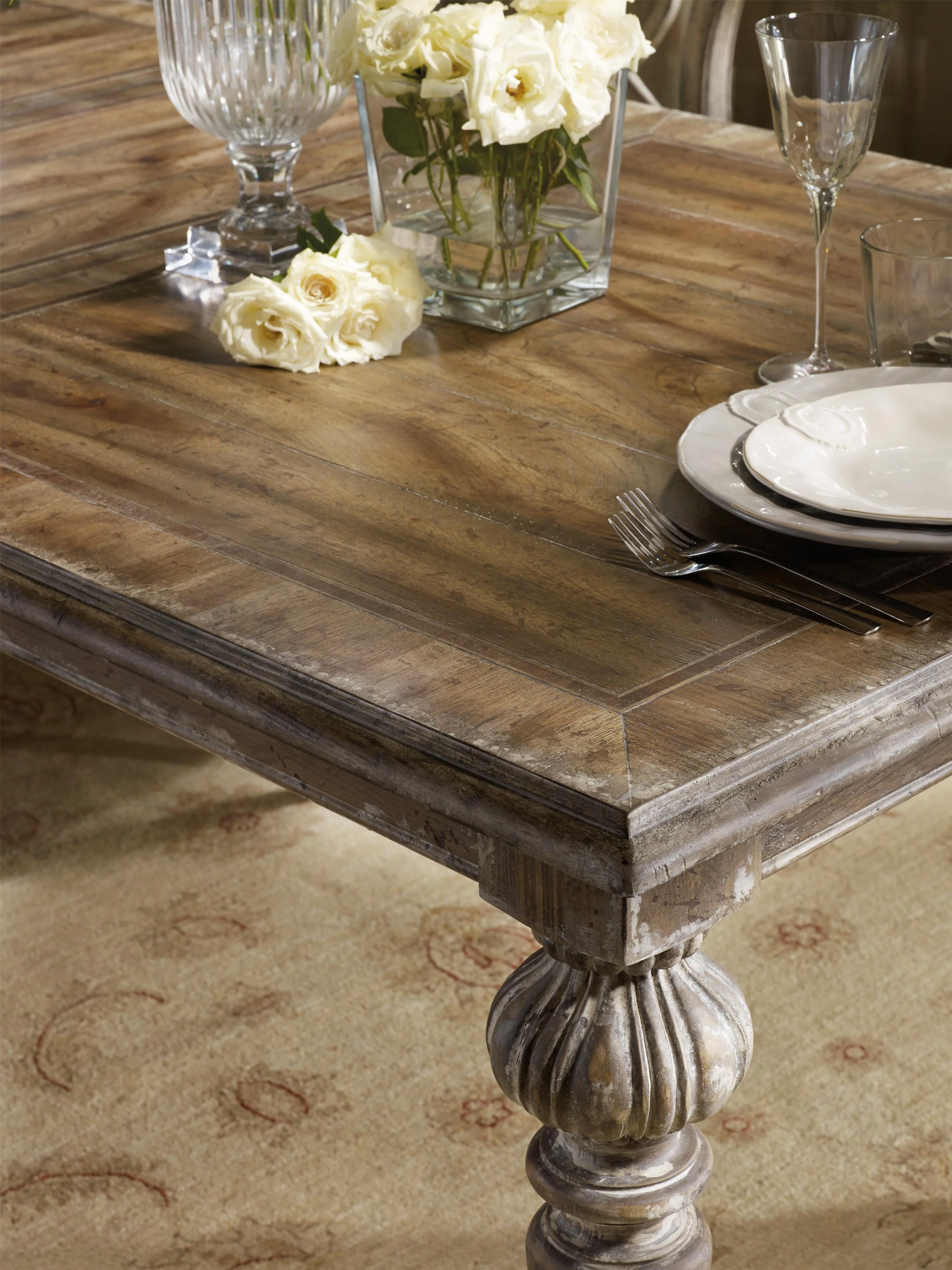 Hooker Furniture Chatelet 5300-75200 Traditional 72" Dining Table with ...