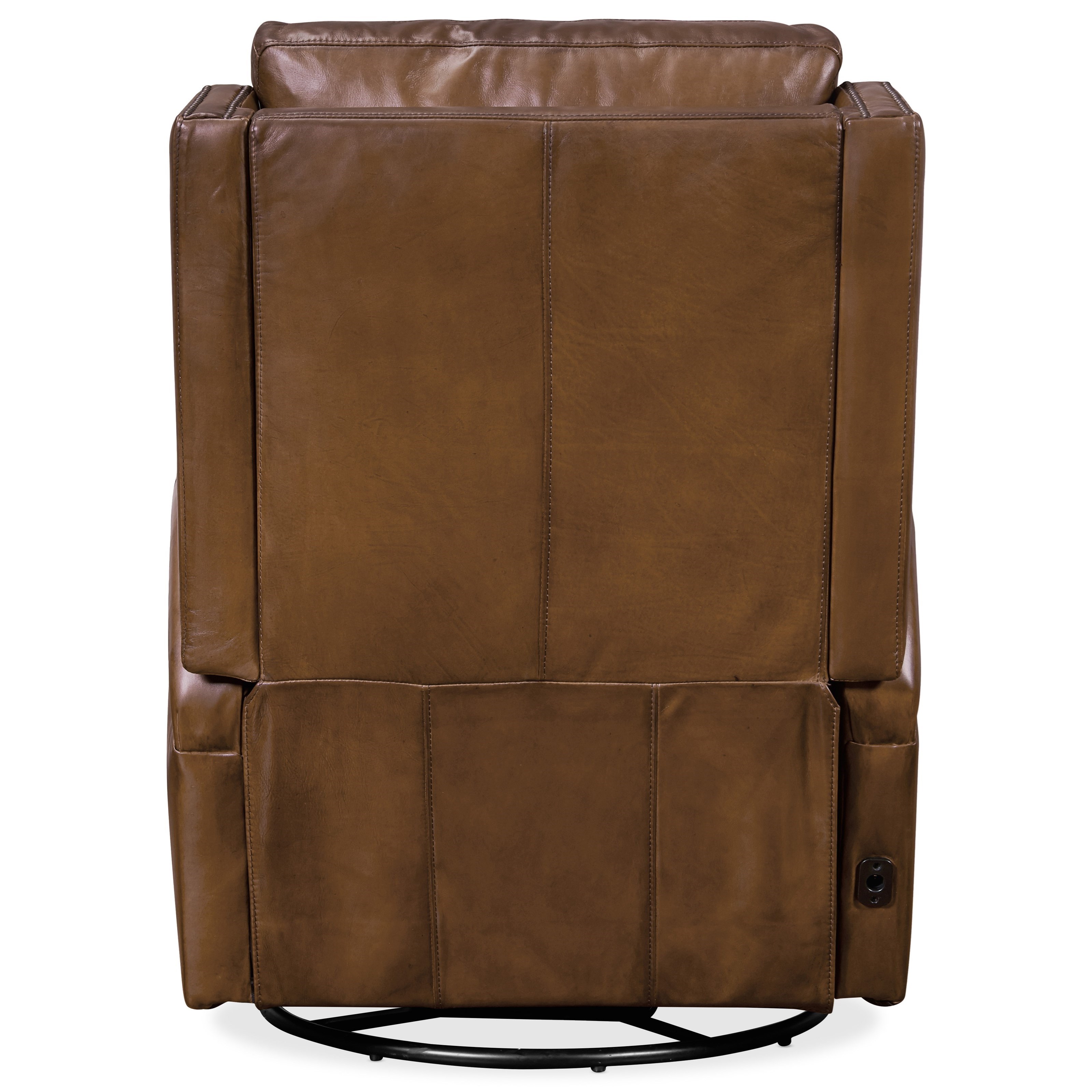 Hamilton Home Collin 14075 Transitional Power Swivel Glider Leather ...