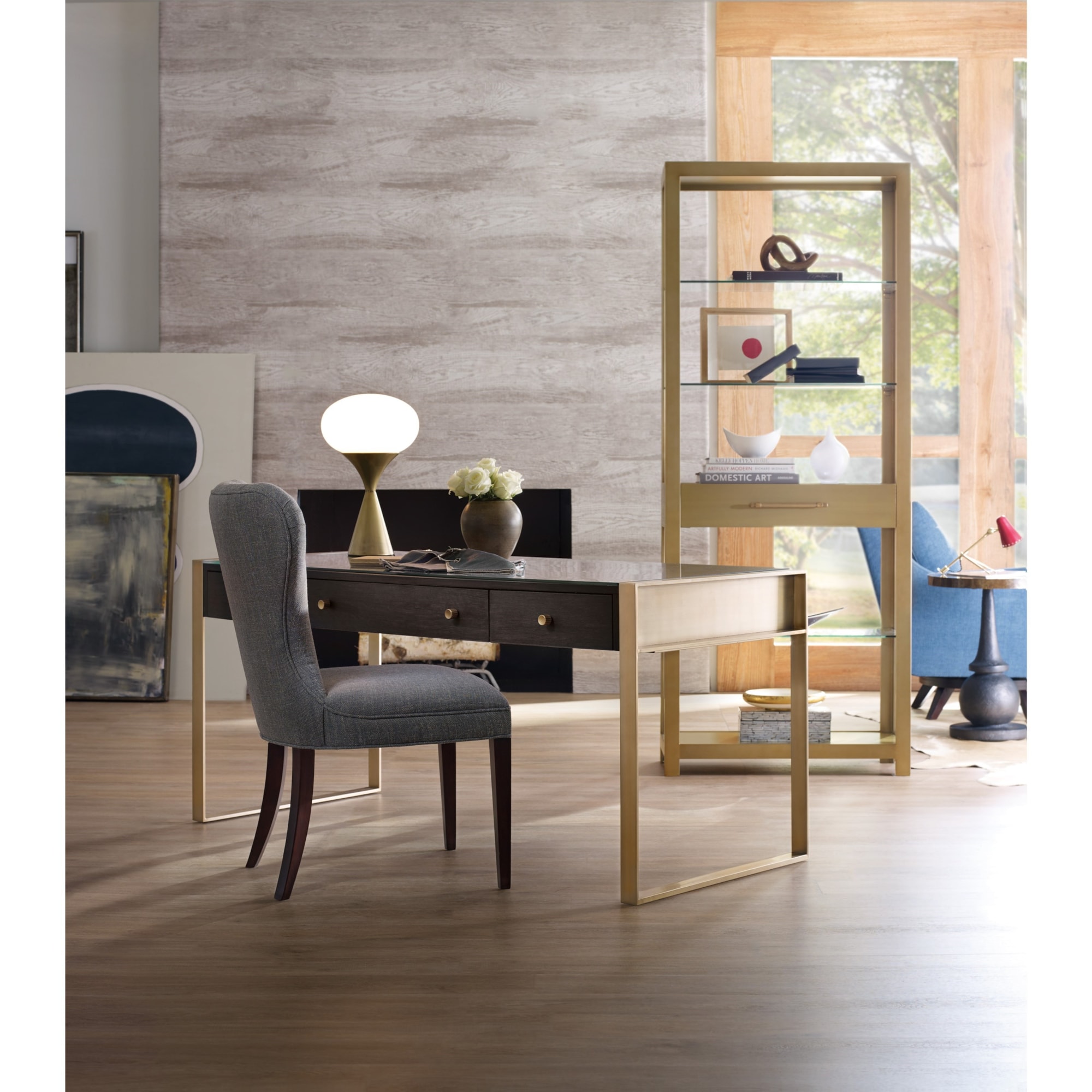 Hooker Furniture Curata 1600-10445-MTL1 Contemporary 5-Shelf Open ...