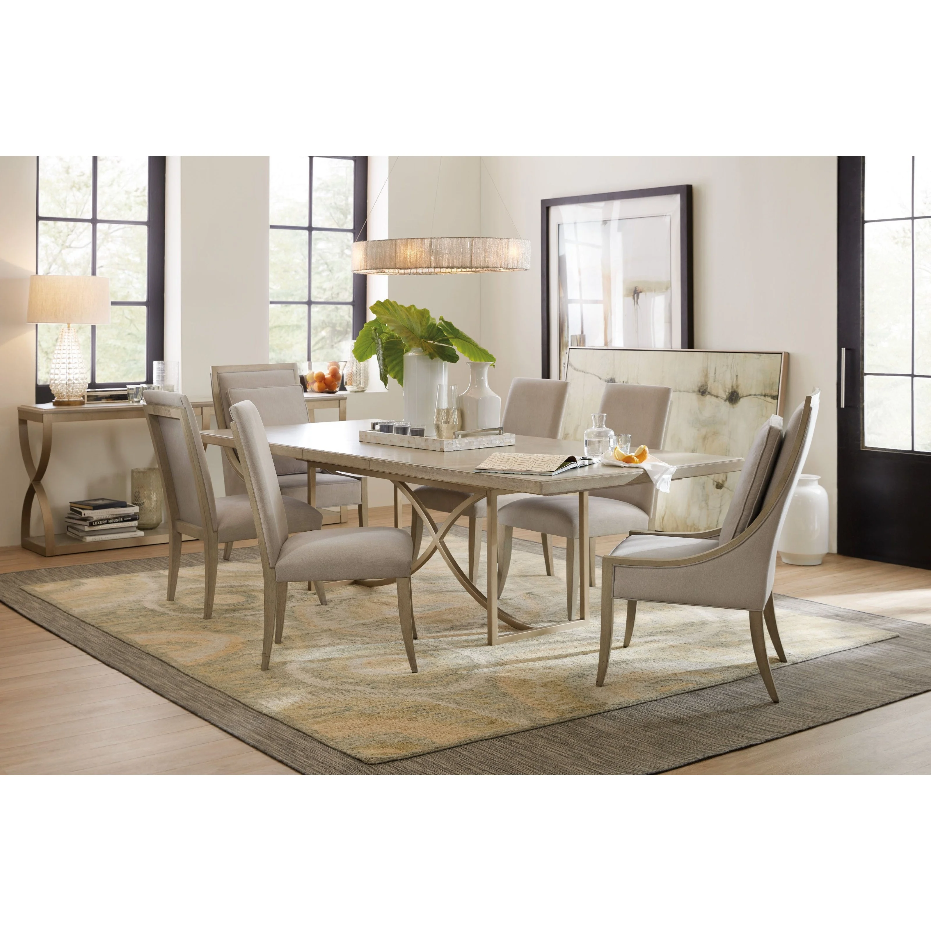 Hooker Furniture Elixir 5990-75410A-LTWDx4+5990-75200-LTWDx1+5990-75500 ...