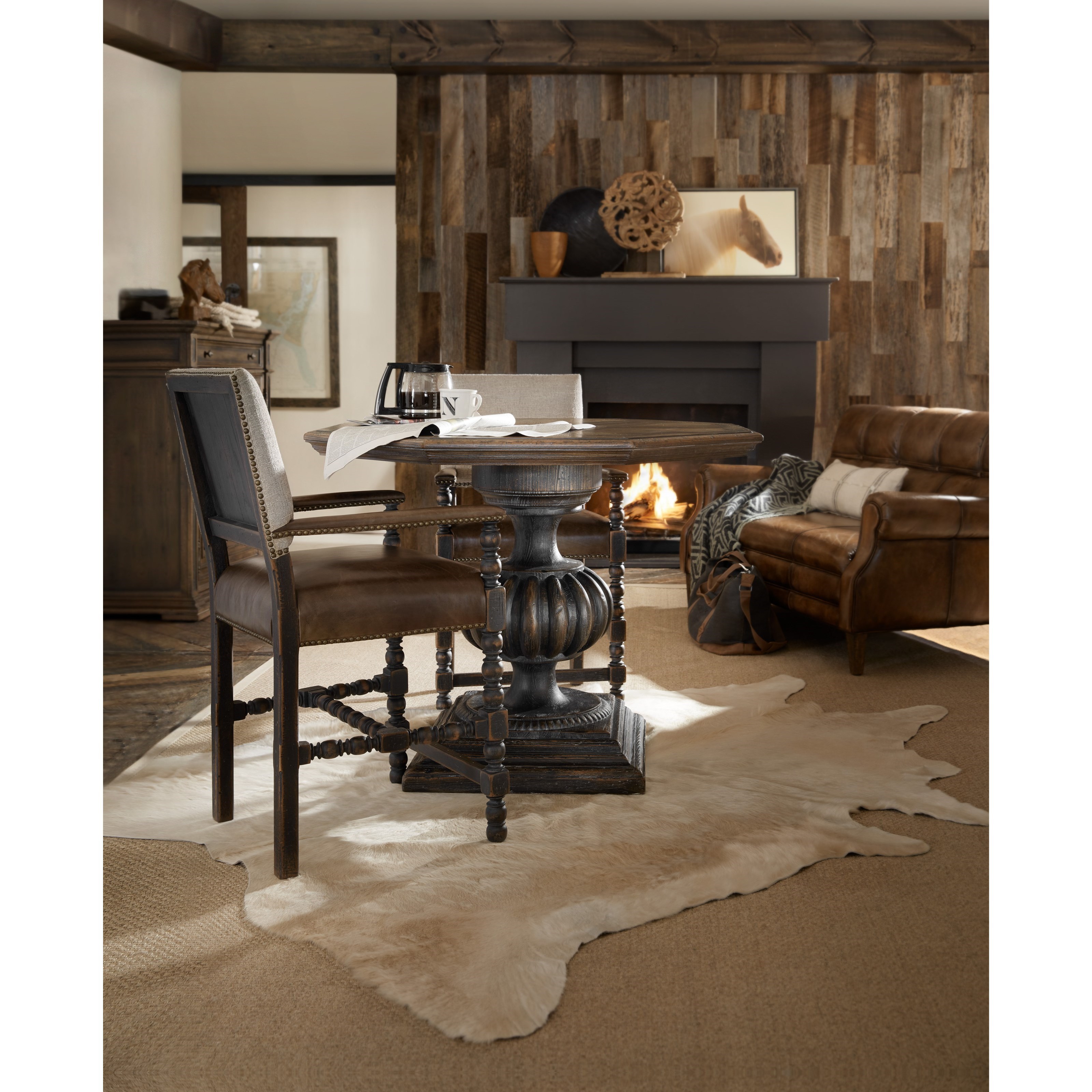 Hooker Furniture Hill Country 5960-25350-BLK Comfort Counter Stool with ...