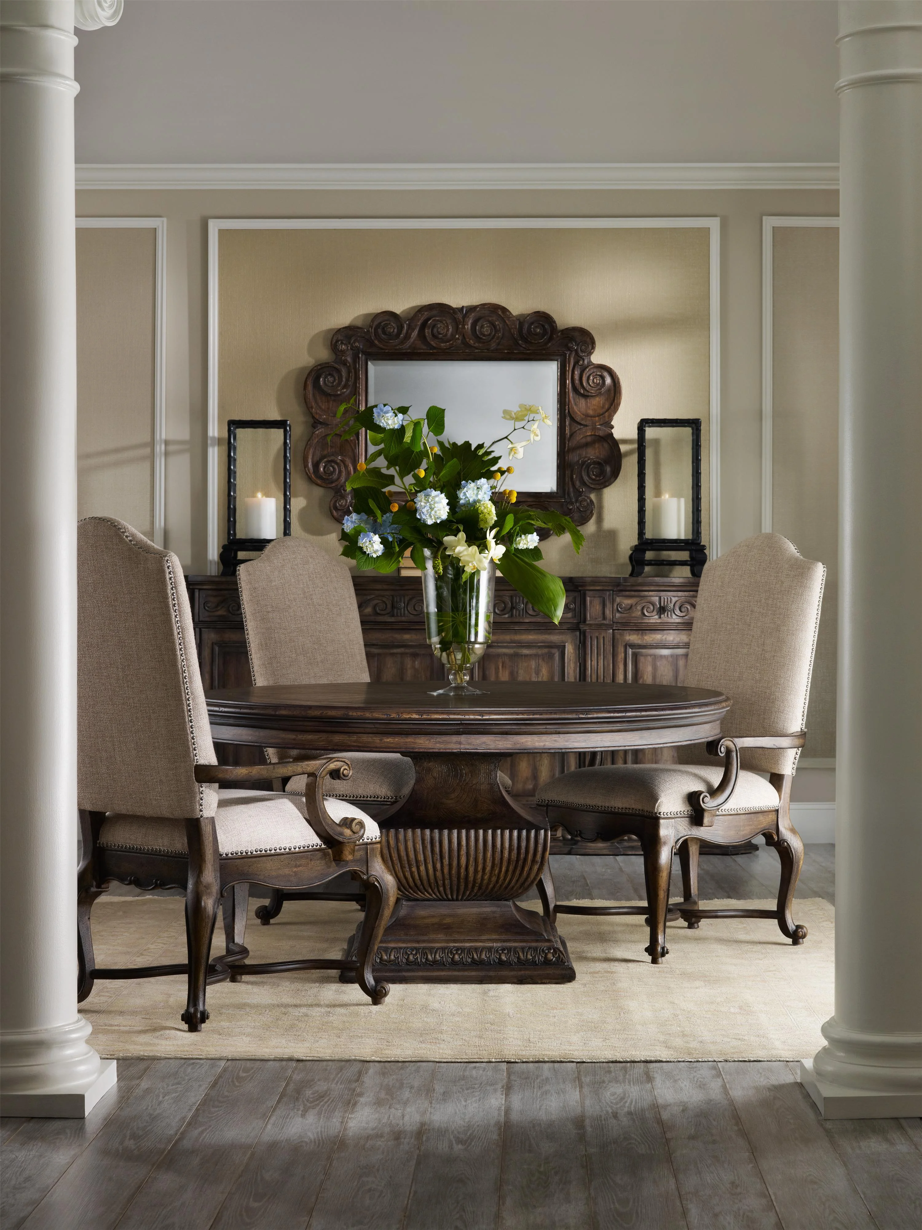 Hooker Furniture Rhapsody 5070-75203 Traditional 60-Inch Round Dining ...