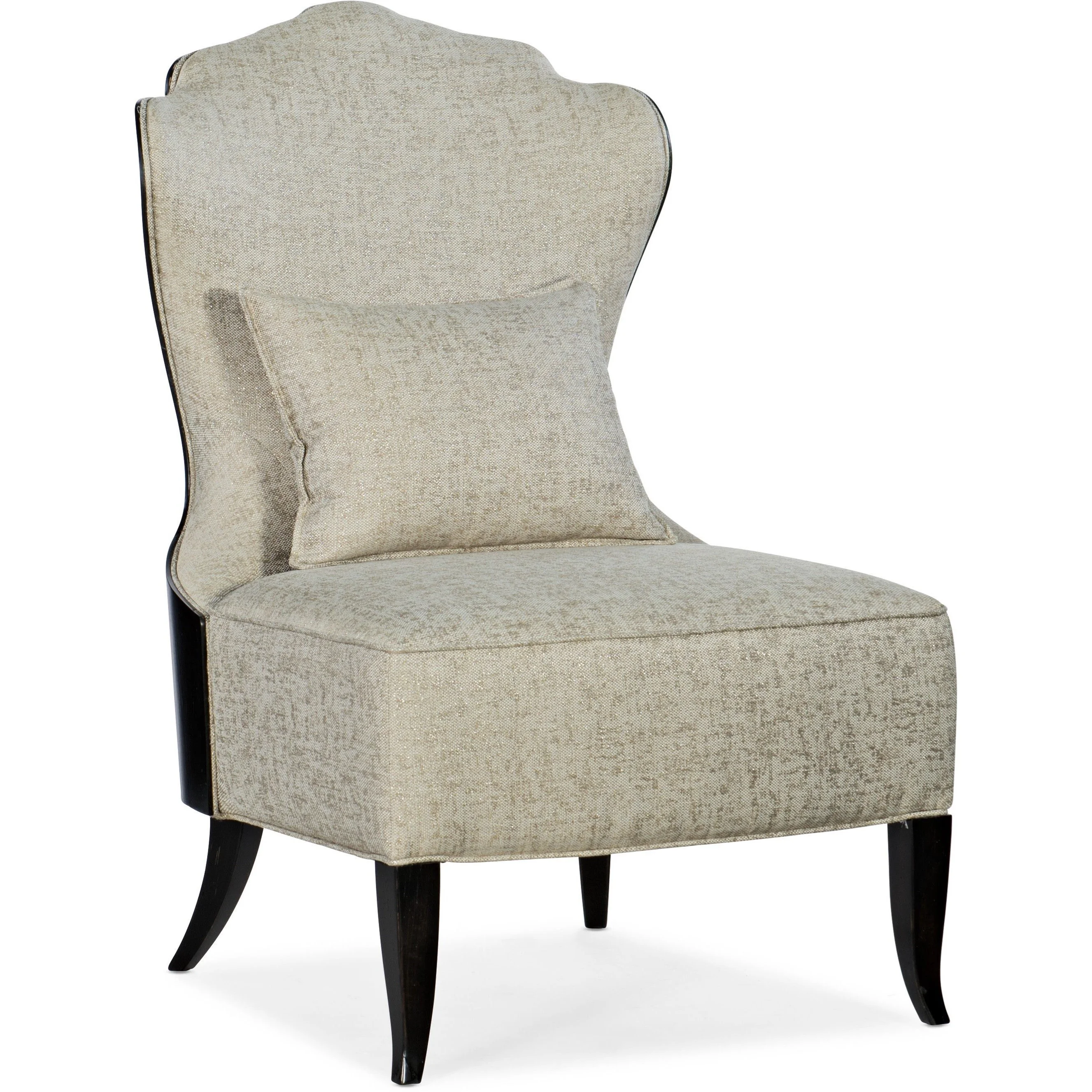 Hamilton Home Sanctuary 2 Traditional Slipper Chair with Accent Pillow ...