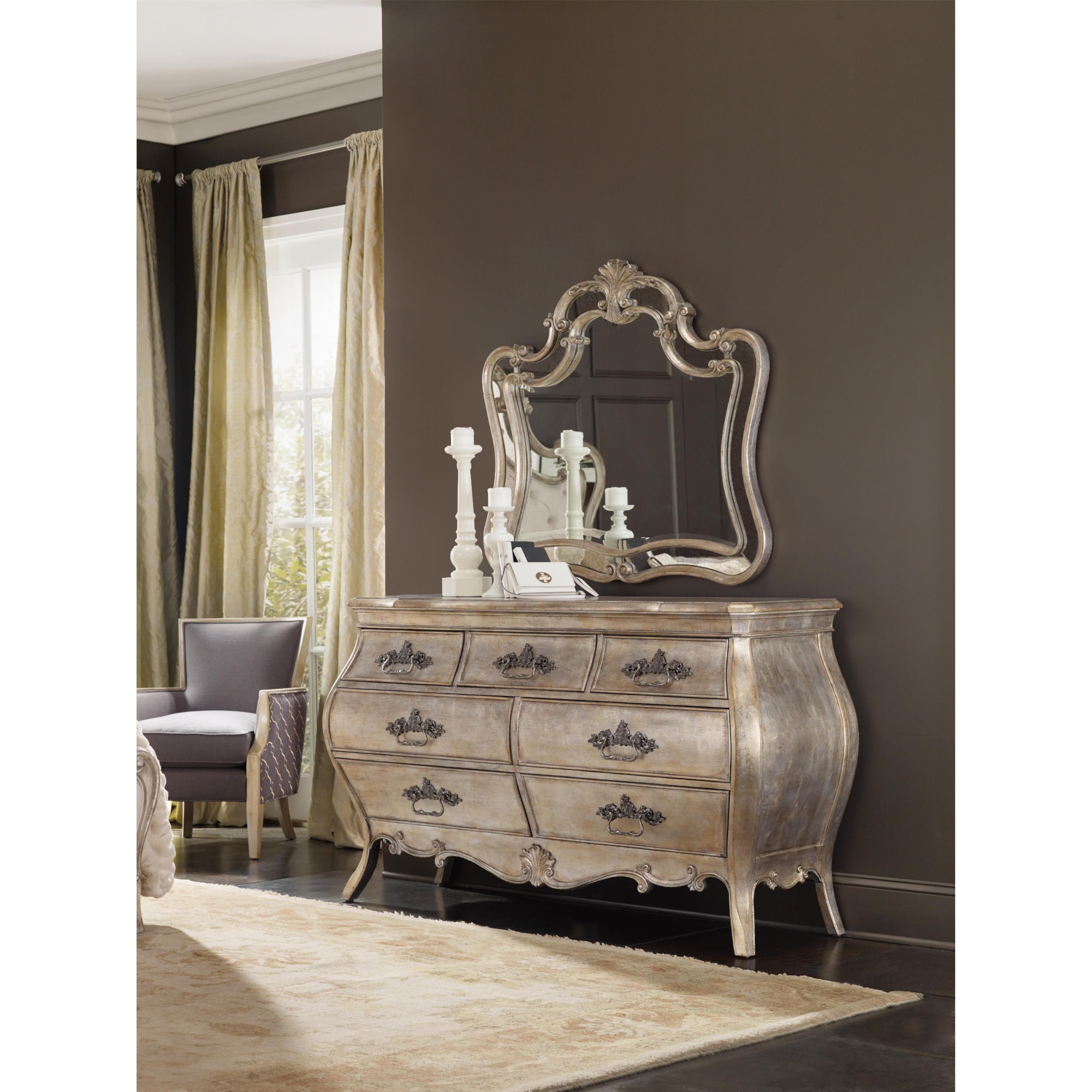 Hooker Furniture Sanctuary 5413-90002 Traditional 7-Drawer Dresser with ...