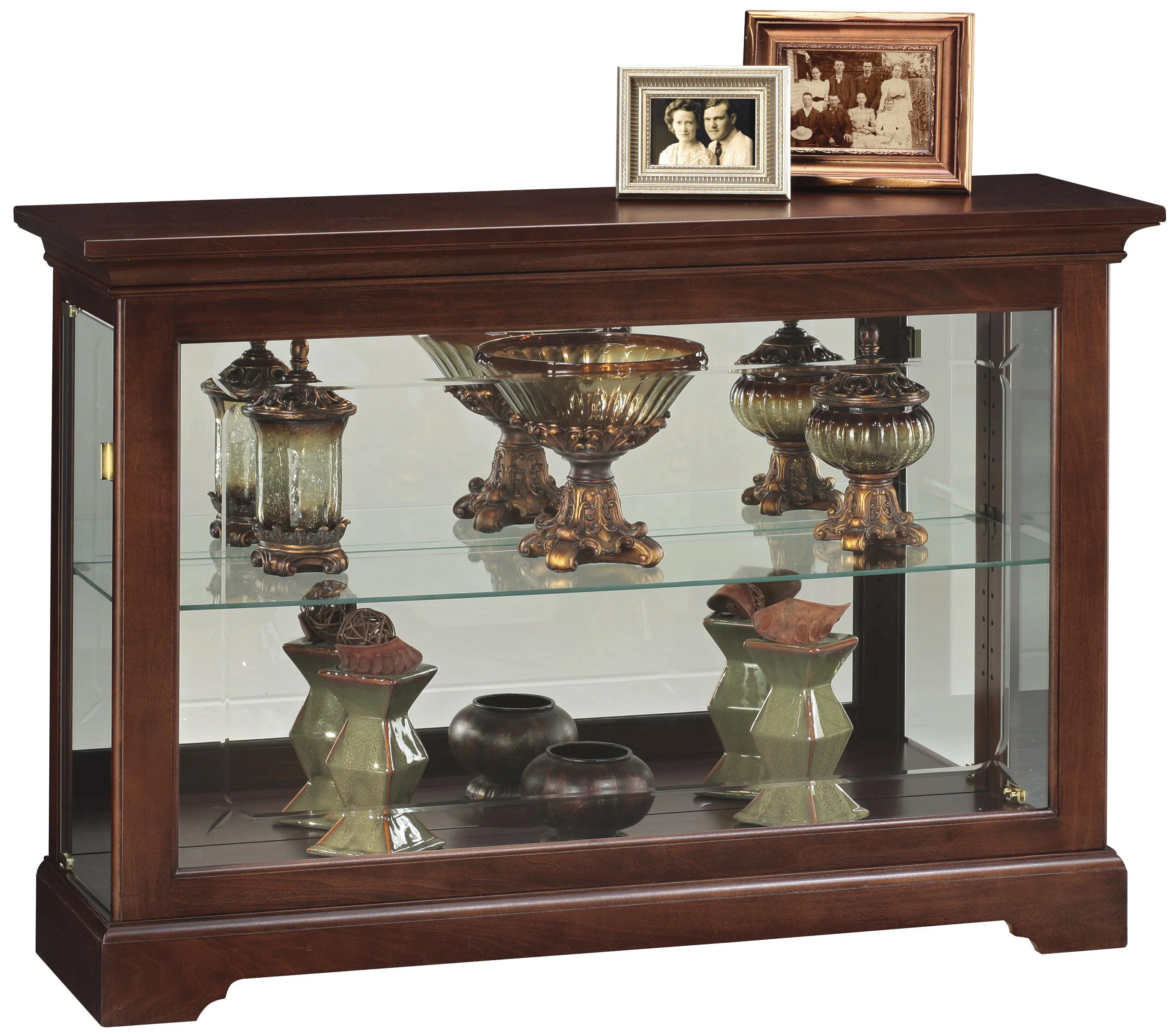 Howard Miller H10 Cabinets 680533 Short Curio Cabinet with 1 Glass ...