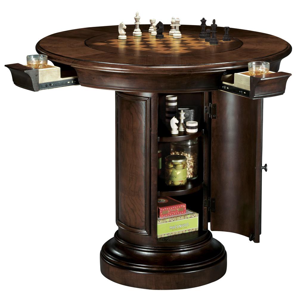 Howard Miller Ithaca 699 010 Game Pub Table with Storage Base Wayside Furniture Mattress Game Table