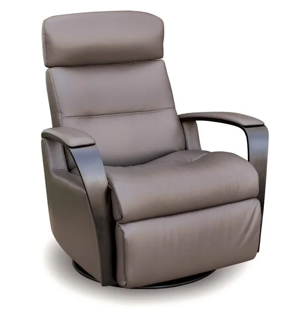 IMG Comfort Recliners Modern Peak Recliner Relaxer with Exposed Wood ...