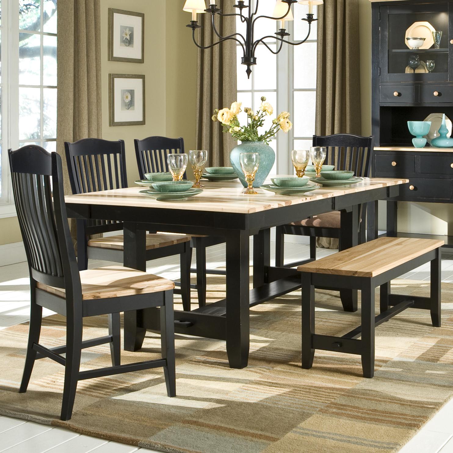 Intercon Custom Dining x1+CD-CH-1444HW-BHK-RTAx1+CD-CH-760HW-BHK-RTAx4 ...