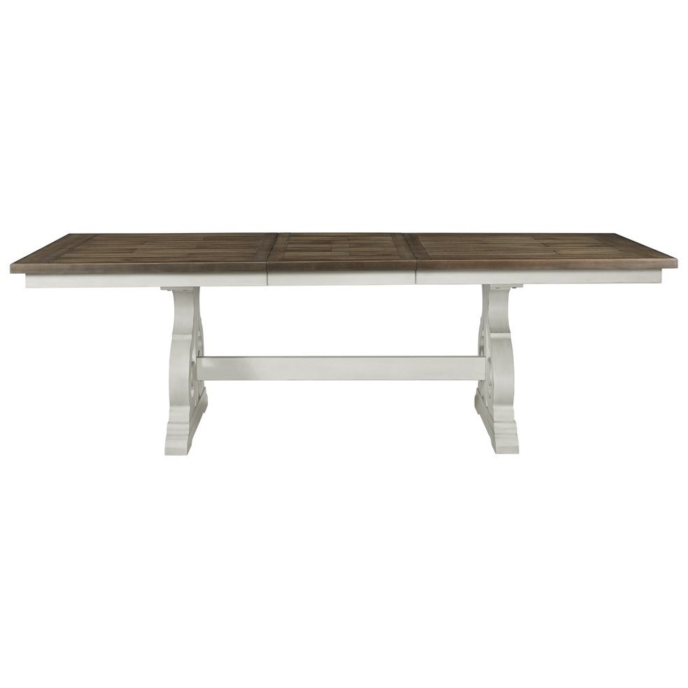 Intercon Drake INCDK-TA-4098-RFO Cottage Dining Table with Trestle Base ...