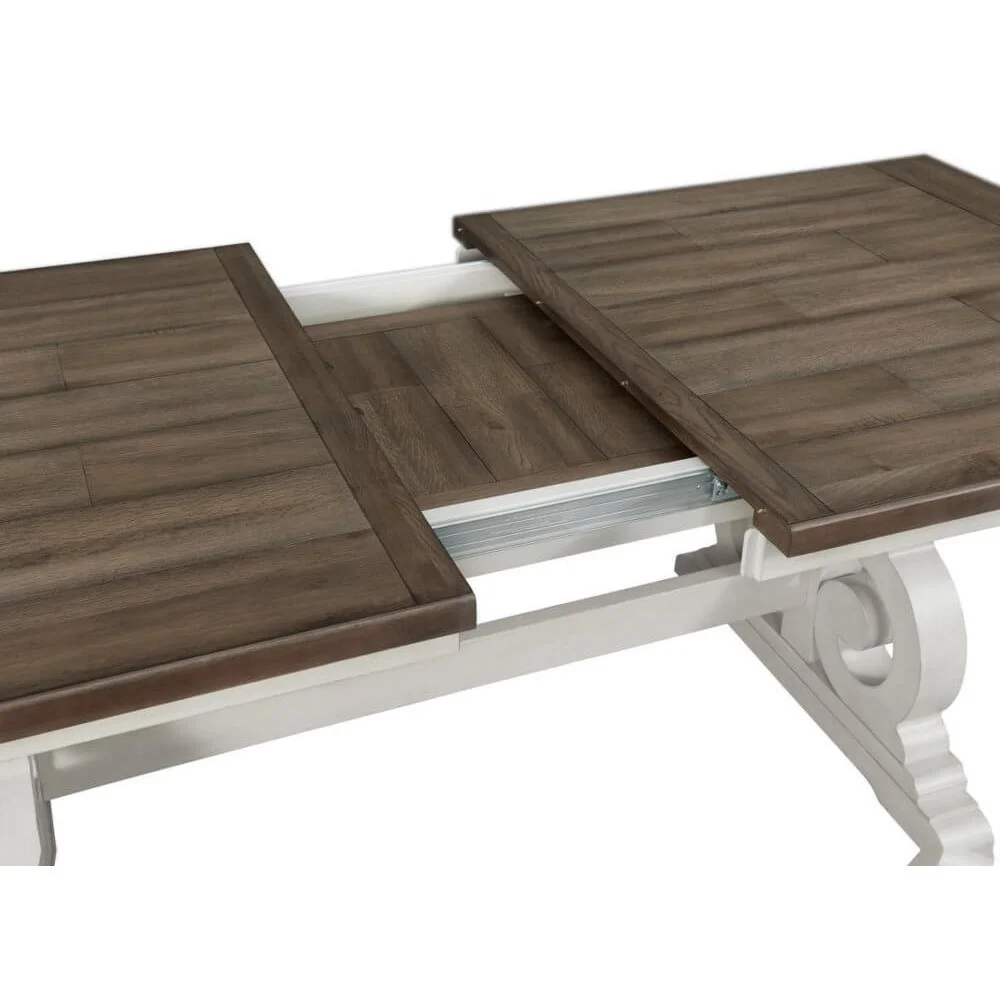 Intercon Drake DK-TA-4098-RFO-C Cottage Dining Table with Trestle Base ...