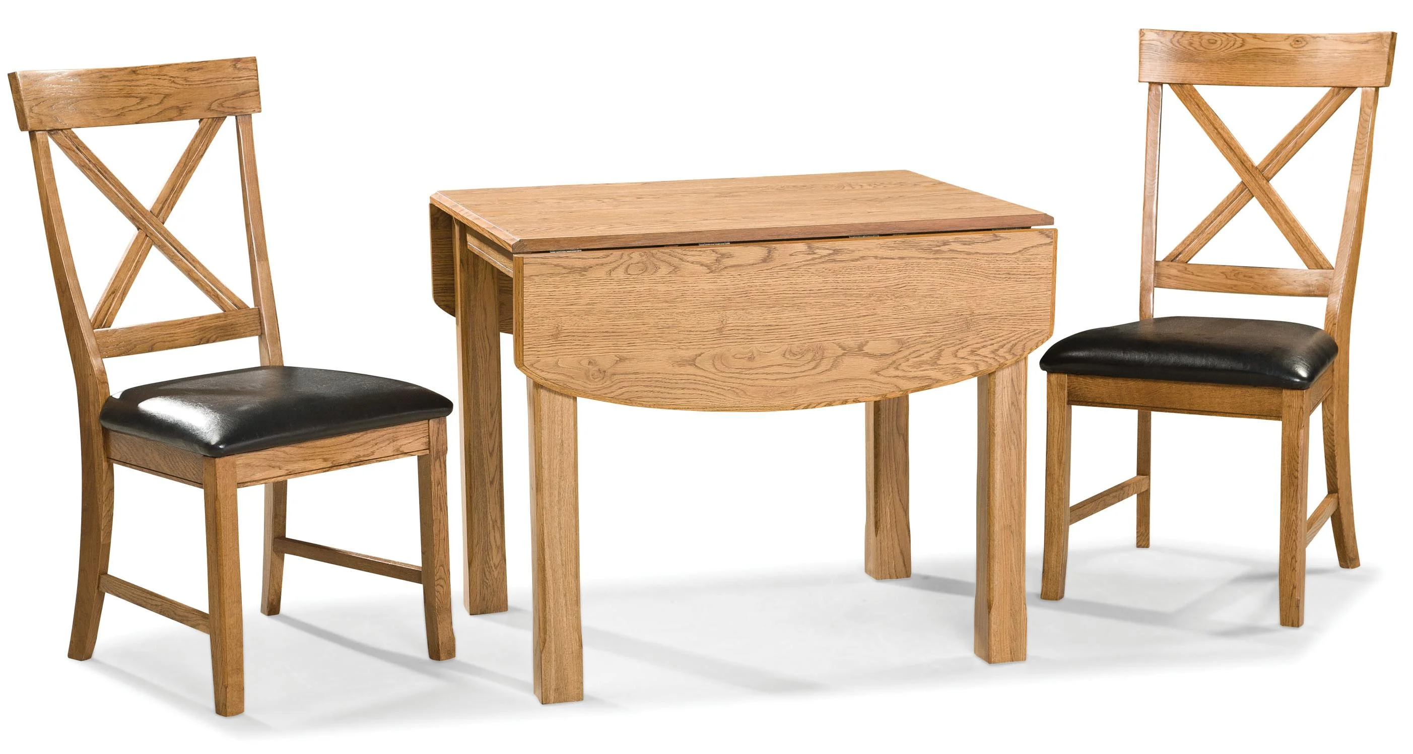 dining room table with leaf inside