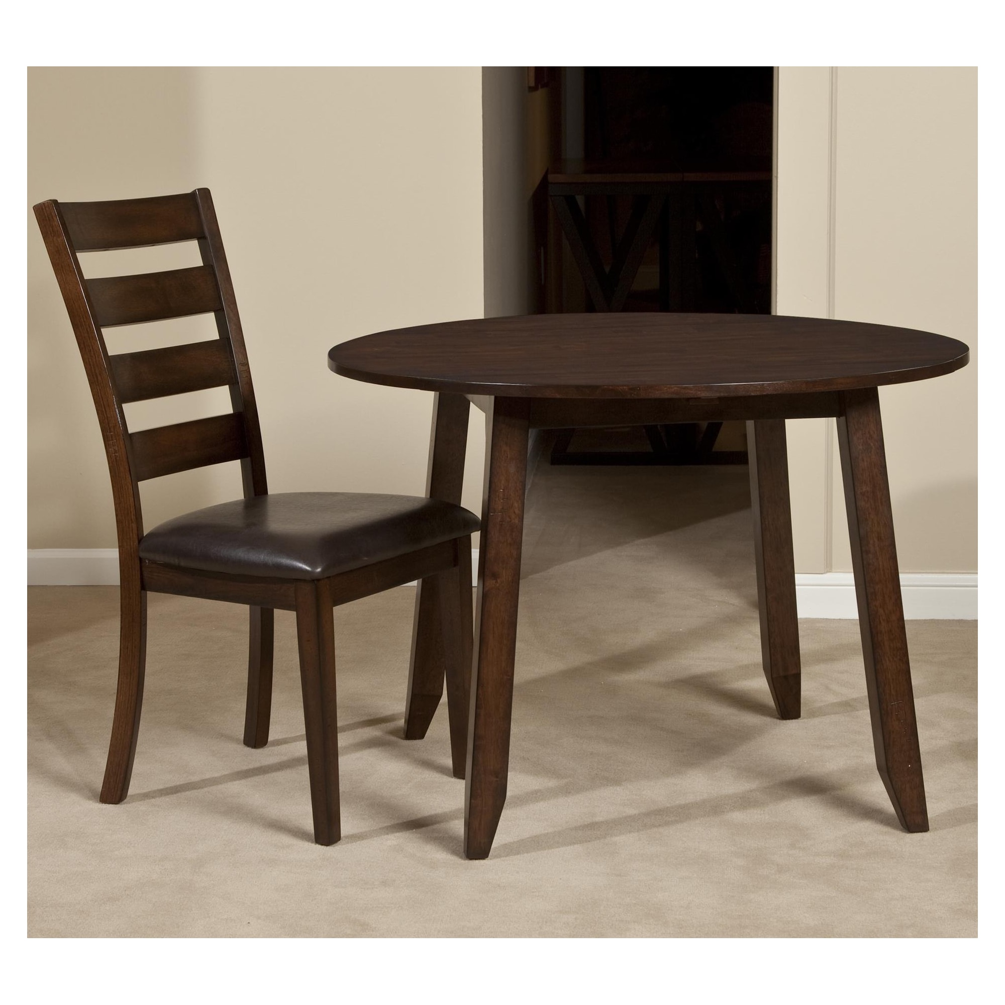 Intercon Kona KA-TA-4242D-RAI-C Wooden Round Top Drop Leaf Dining Table ...