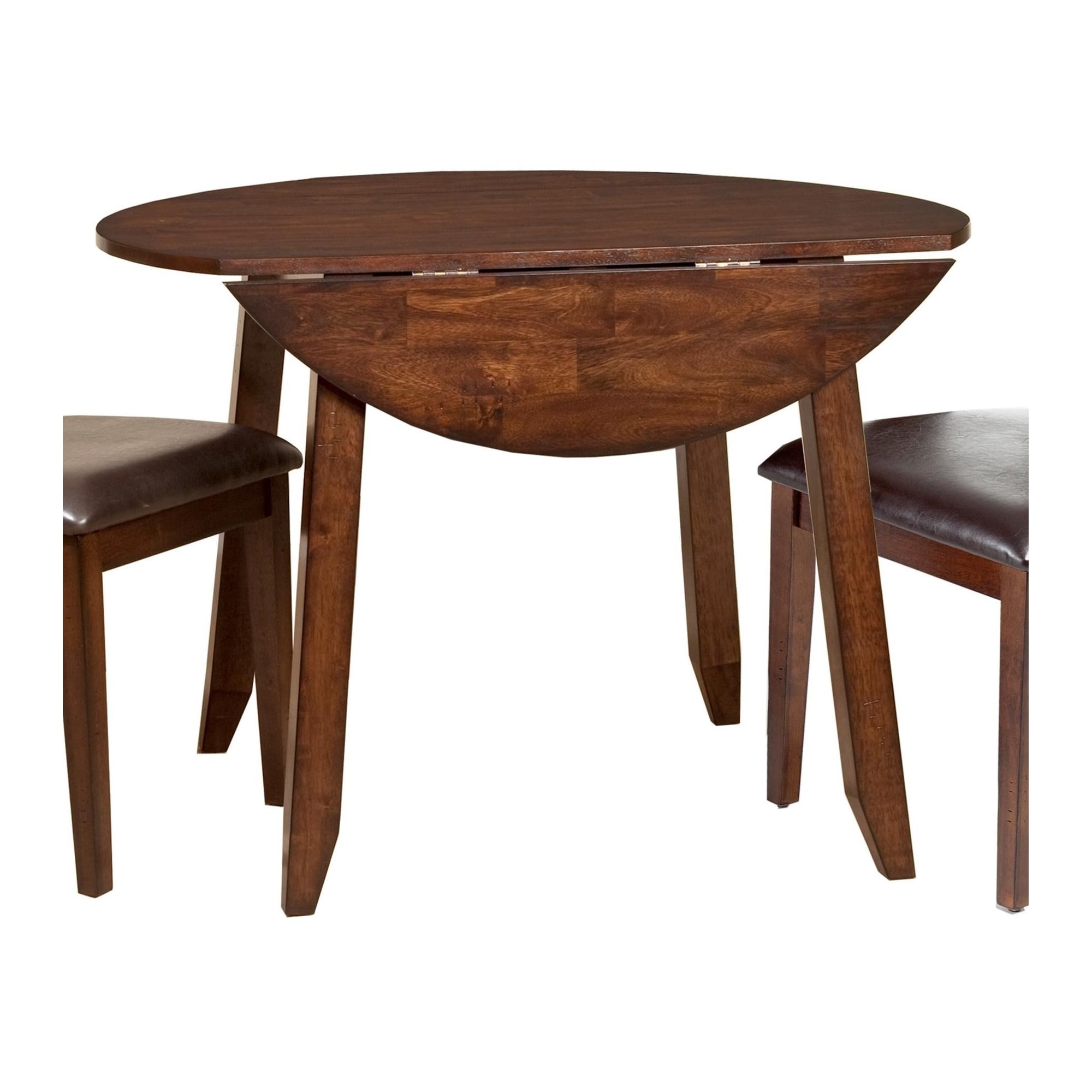 Intercon Kona KA-TA-4242D-RAI-C Wooden Round Top Drop Leaf Dining Table ...
