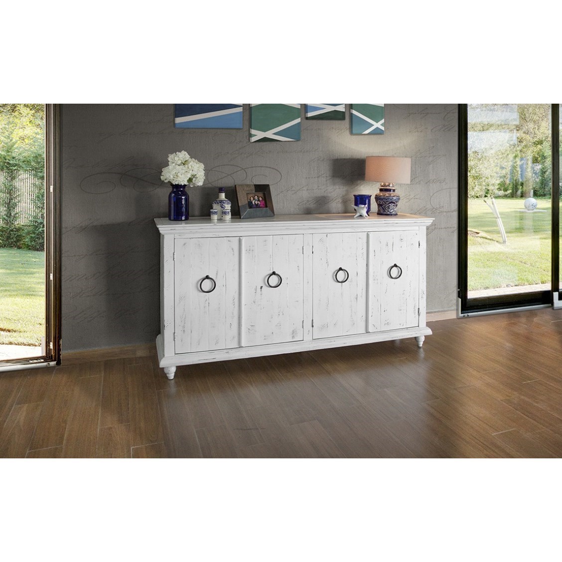 International Furniture Direct Capri 8552789 Transitional 4-Door ...
