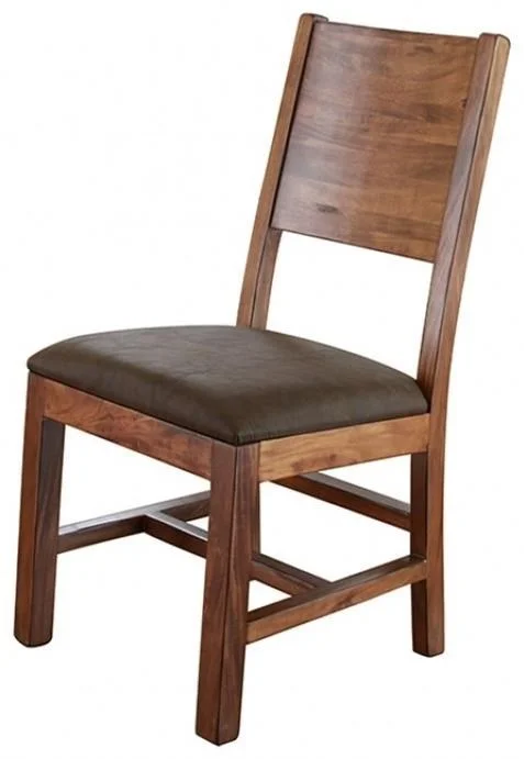 International Furniture Direct Parota G865C Chair with Solid Wood Back ...