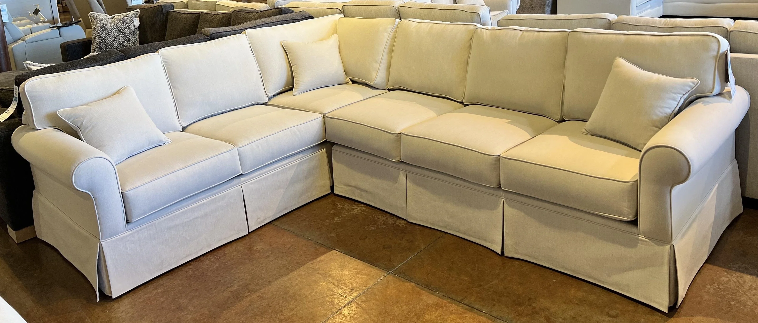 Jay Jay Design SARA SARA-RAFSFA+LAFSFARET-Malibu Linen 2 PC Sectional ...