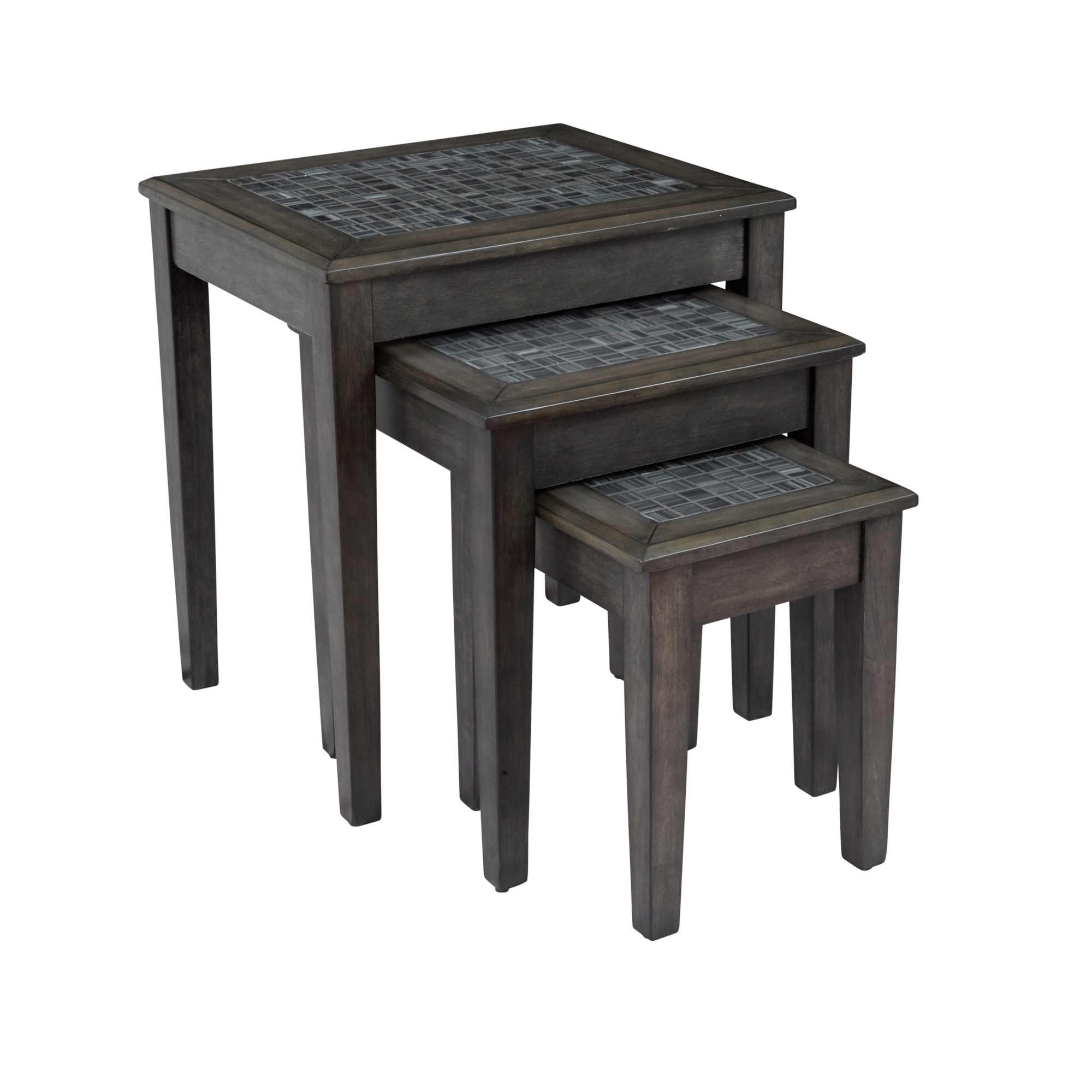 Jofran Grey Mosaic 000001121322 Nesting Tables - Set of 3 | Furniture ...