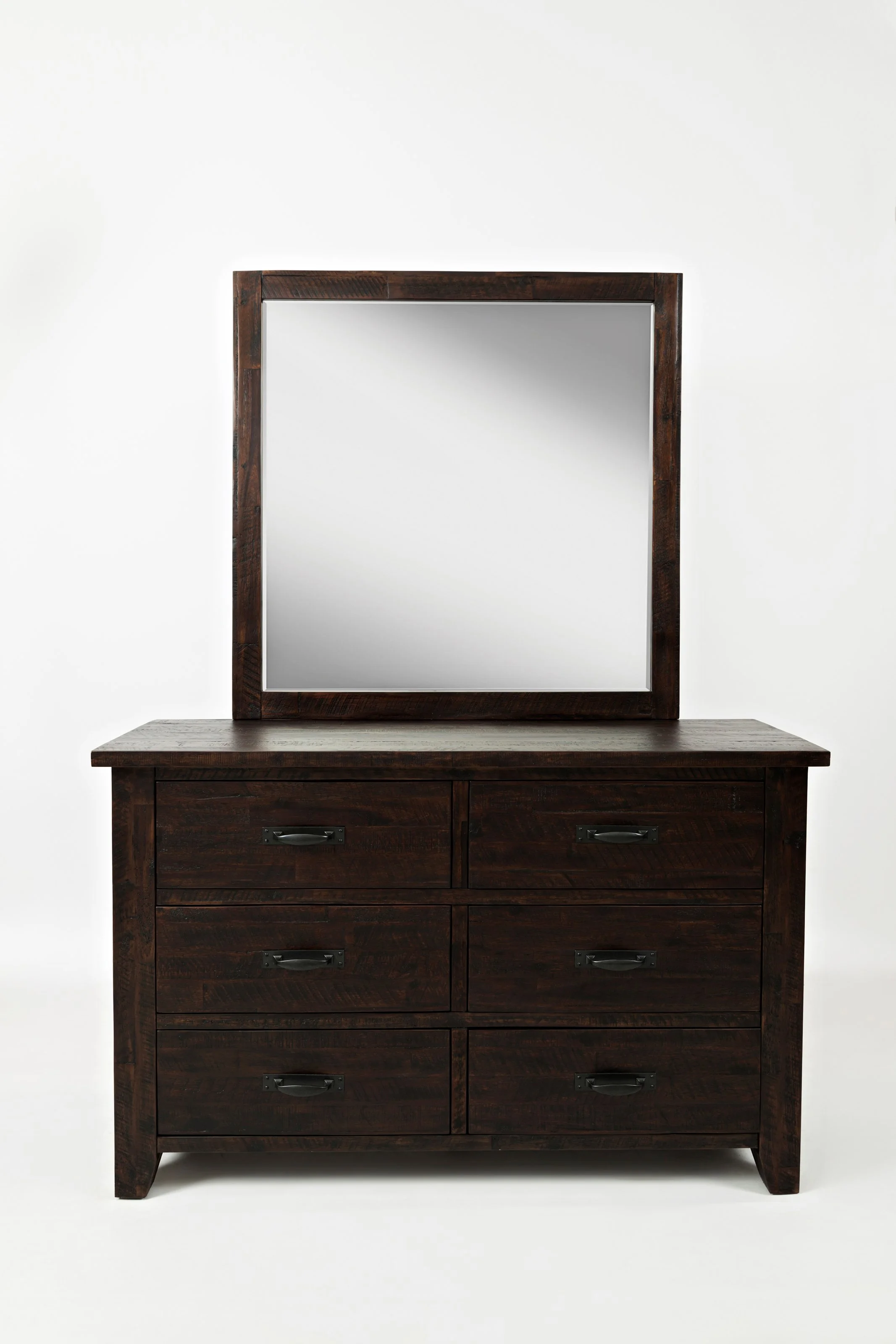 Jofran Jackson Lodge 1605-10+20 Double Dresser and Studio Mirror ...