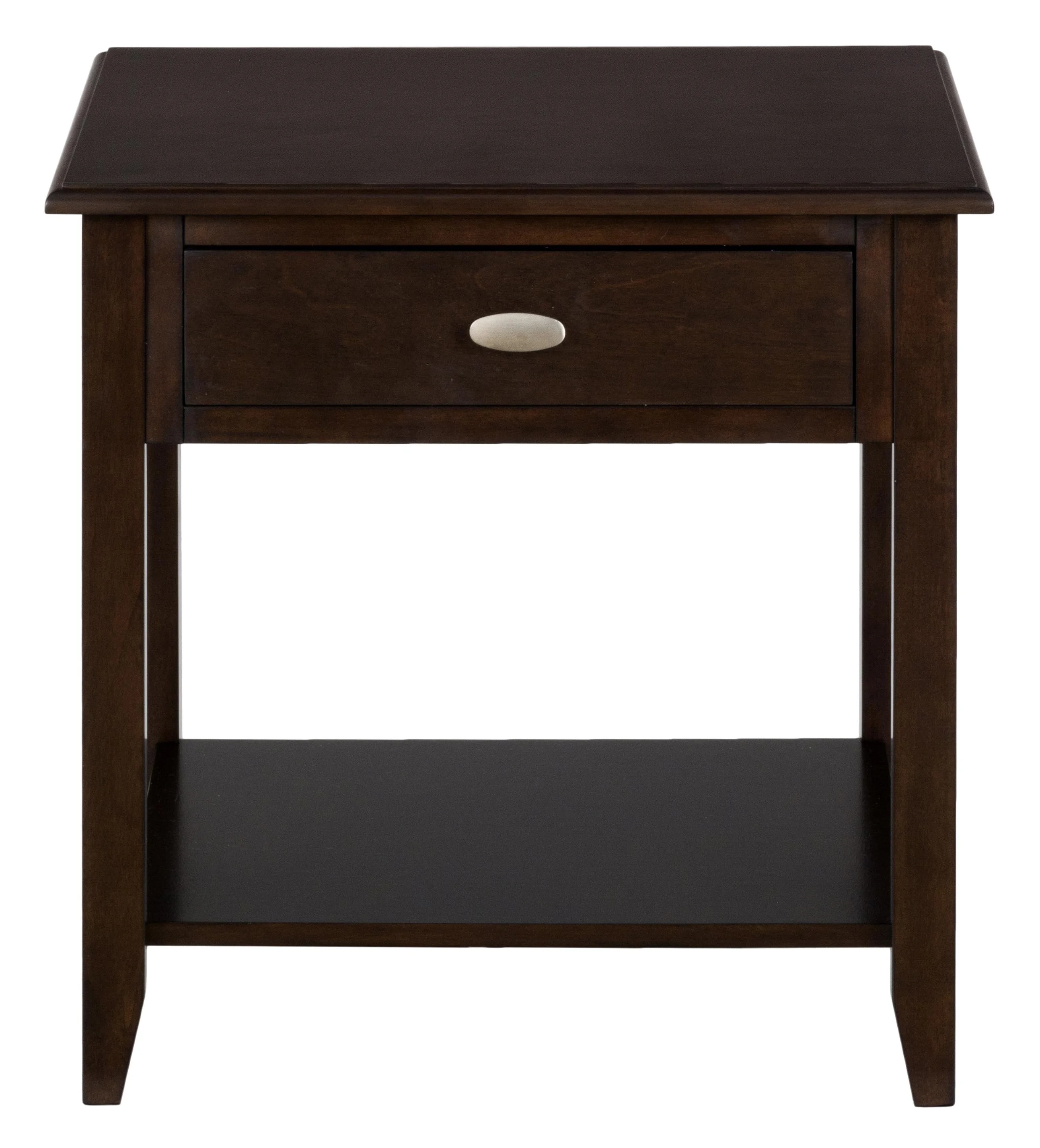 Jofran 103 - Jofran 1030-3 Transitional End Table with Drawer and Shelf ...