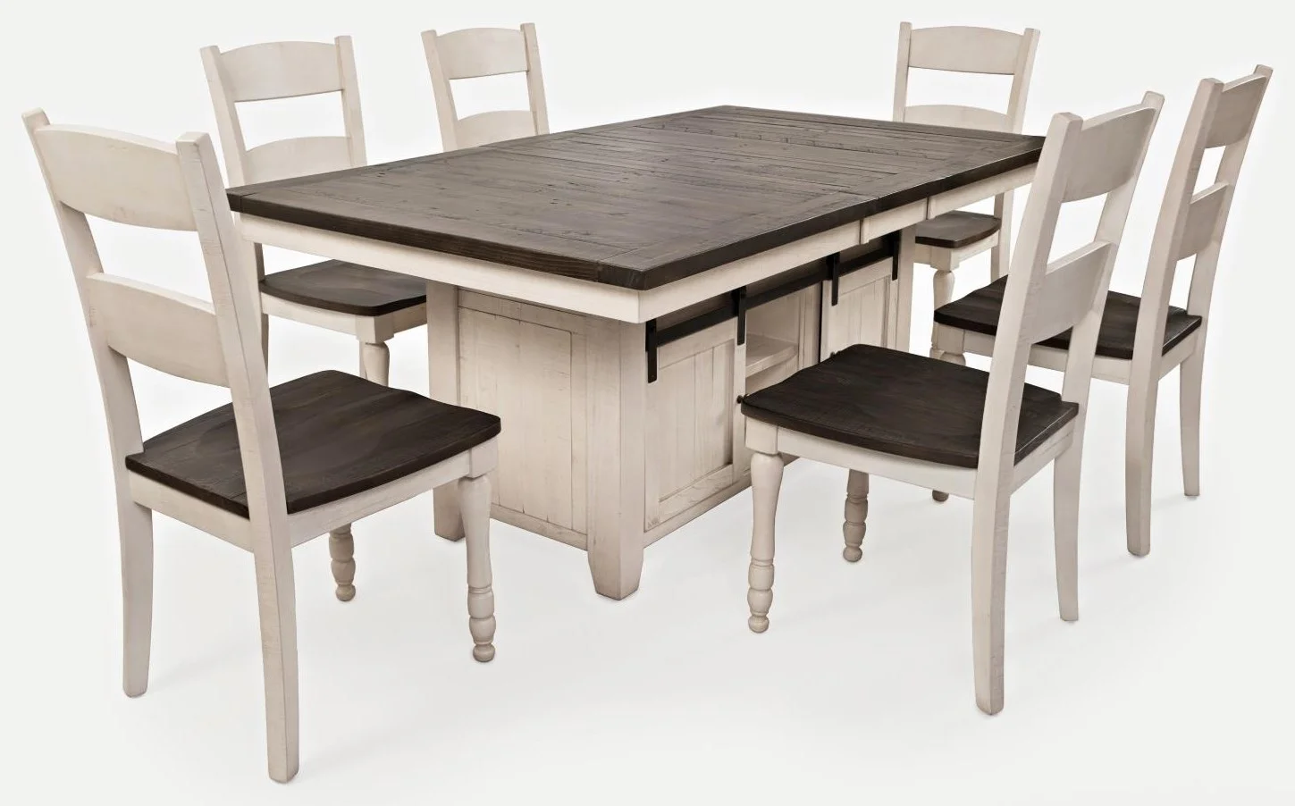 Jofran Madison County 1706-72TB+6X401KD Table & 6 Chairs | Reeds ...