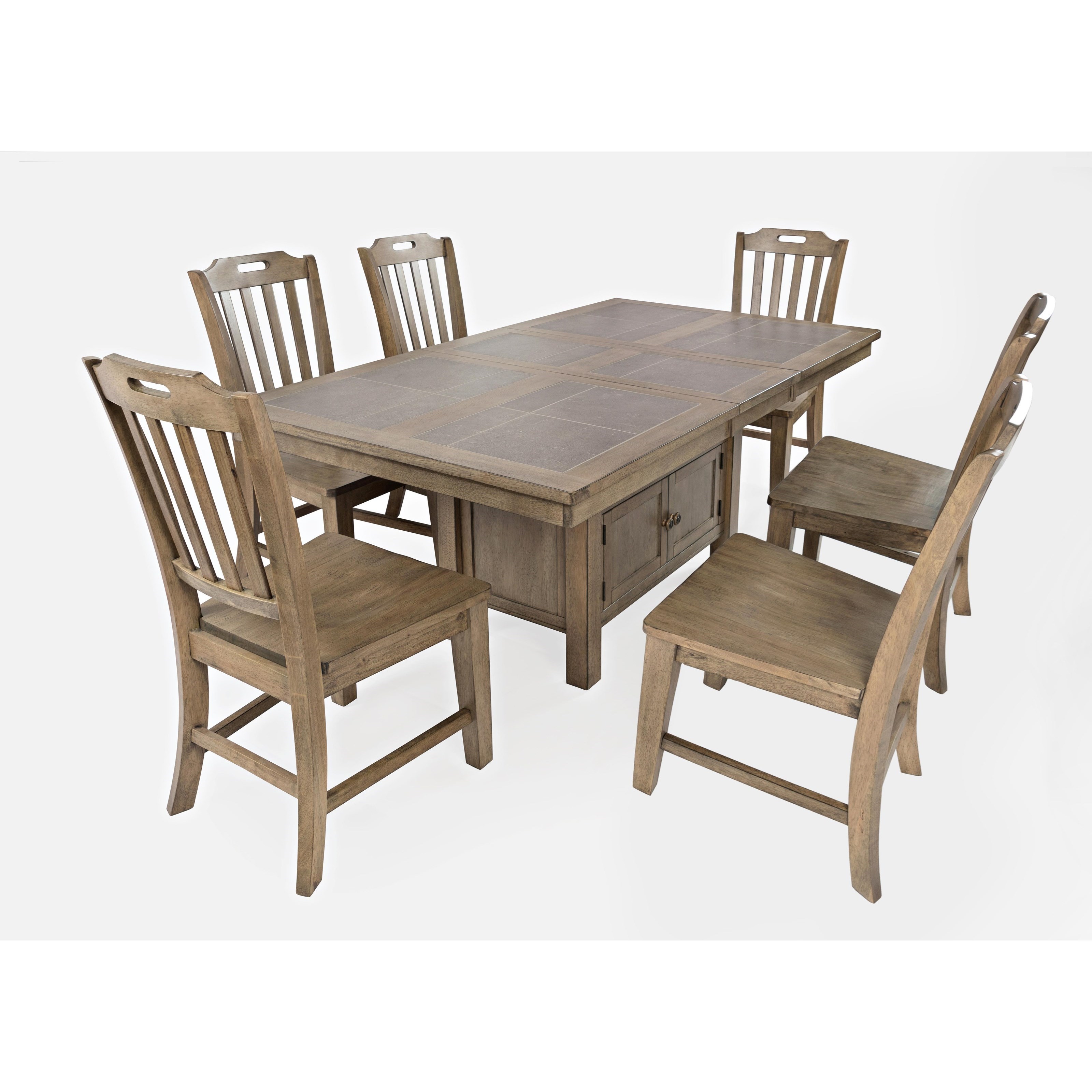 Jofran Prescott Park 7PC 1936-74 Dining 7-Piece Dining Table and Chair ...