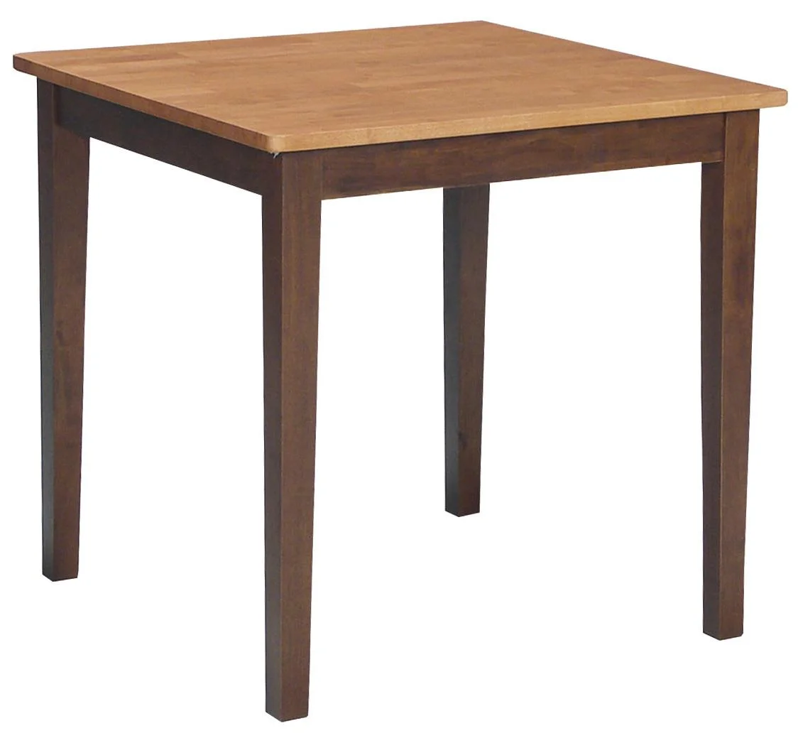 John Thomas Dining Essentials T58-3030T / T581-30S Casual Square Table ...