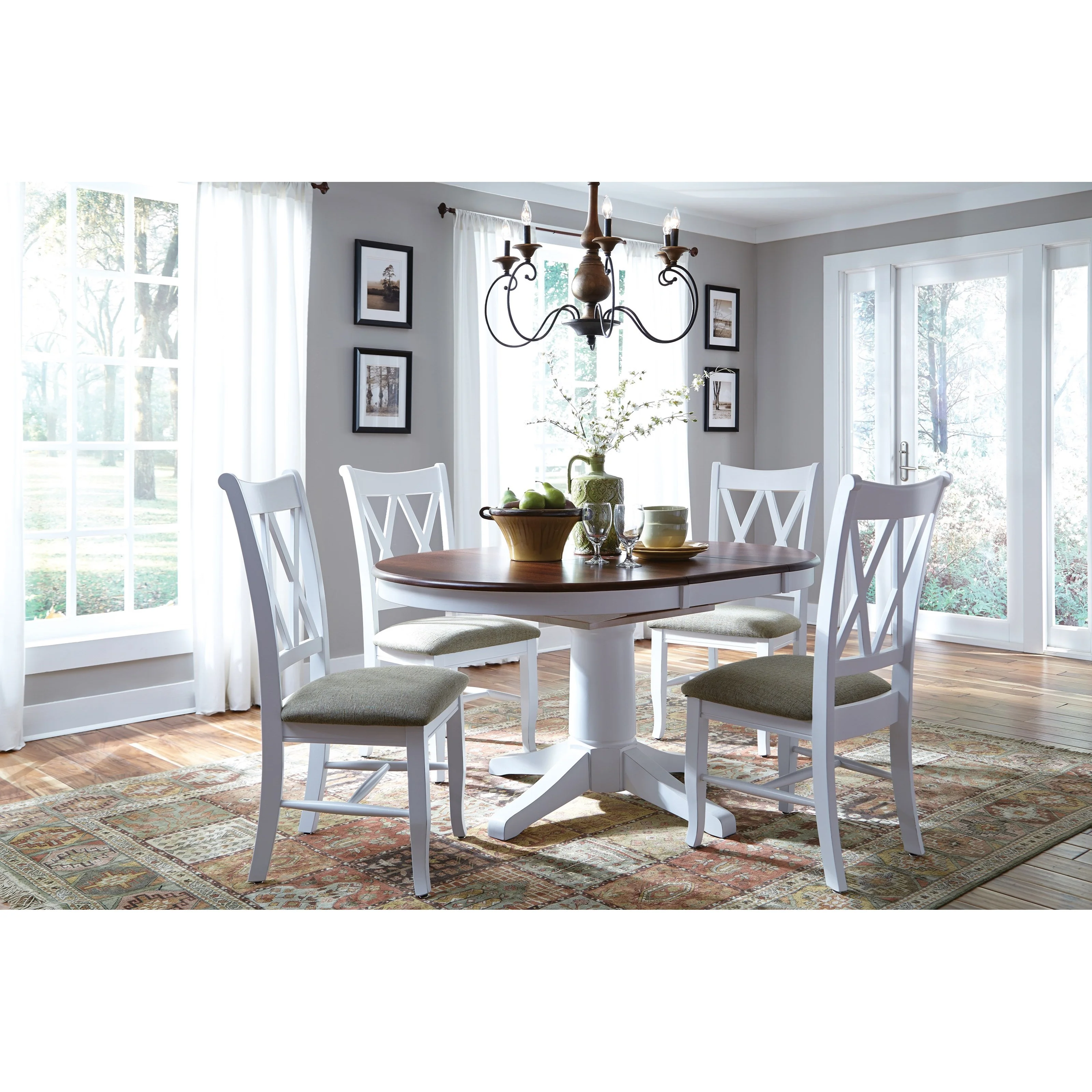 John Thomas SELECT Dining Room T-42XBT+7XB Round Pedestal Dining Table ...