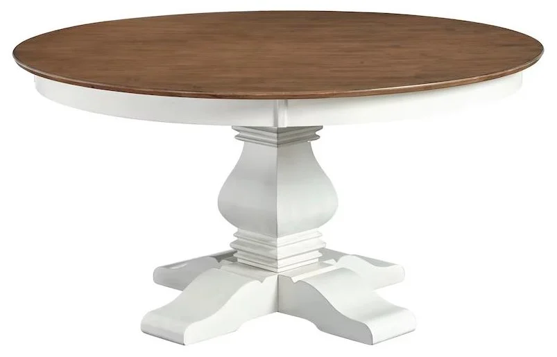 John Thomas Vista T79-60RT / T52-14B-30 Transitional Round Dining Table ...