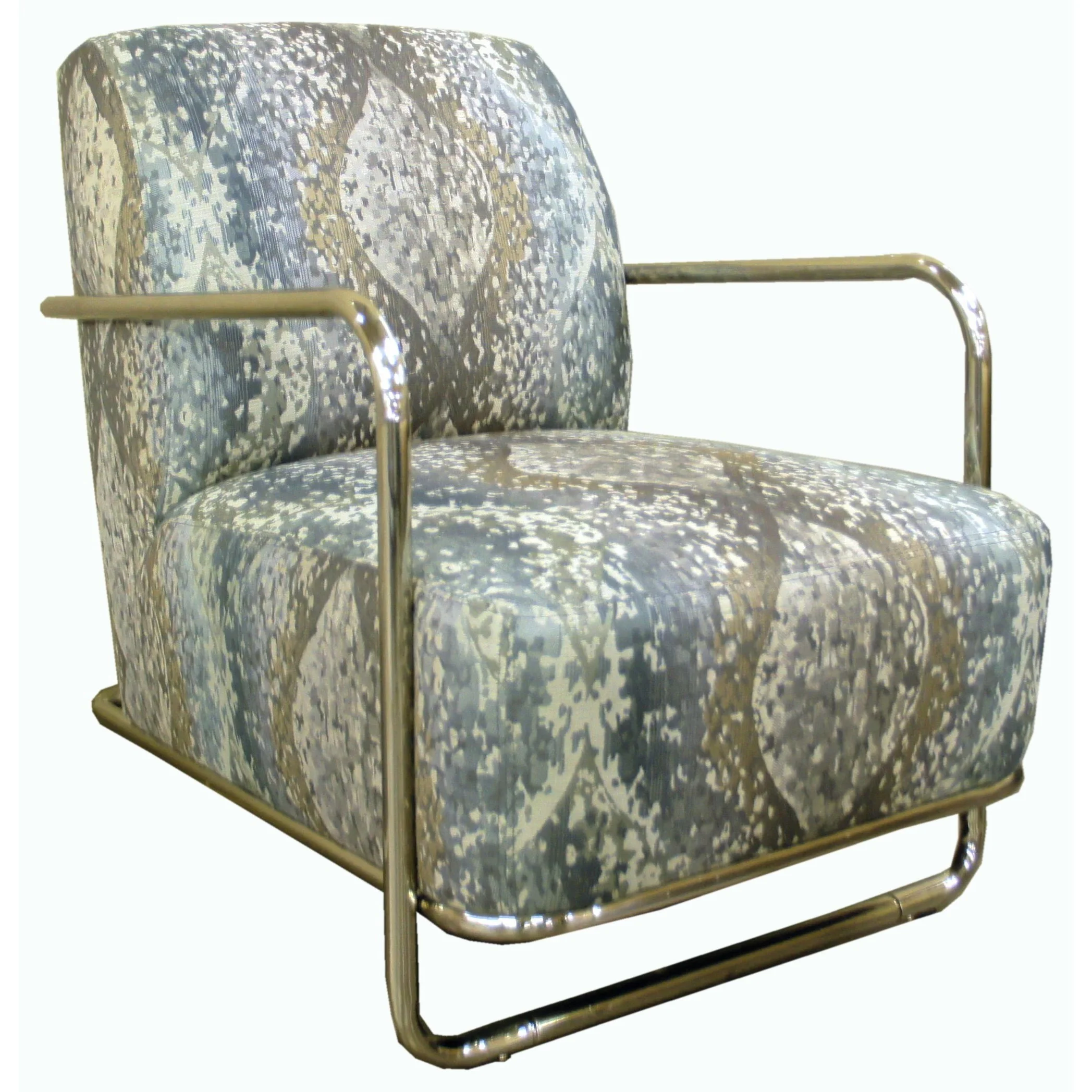 Jonathan Louis Accentuates 30657 Modern Accent Chair with Brushed ...