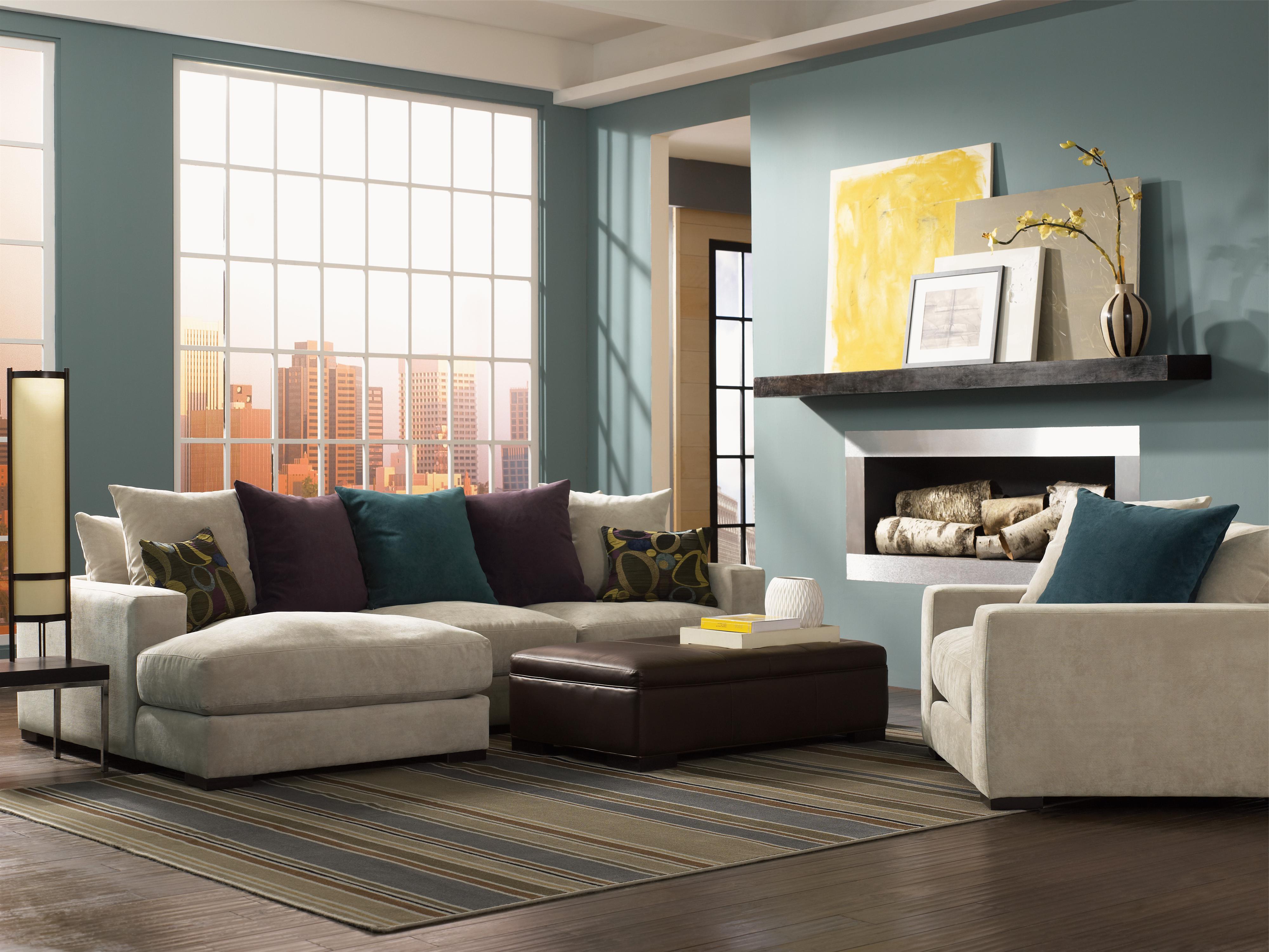 Jonathan Louis Lombardy 332-82Lx1+332-26Rx1 Contemporary Sectional Sofa ...