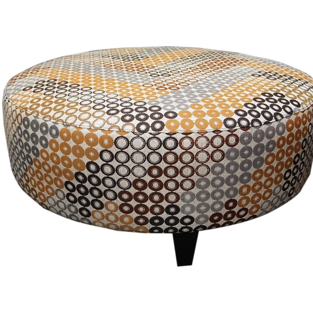 Jonathan Louis Ottomans 22339 Large Round Ottoman | Broadway Furniture ...