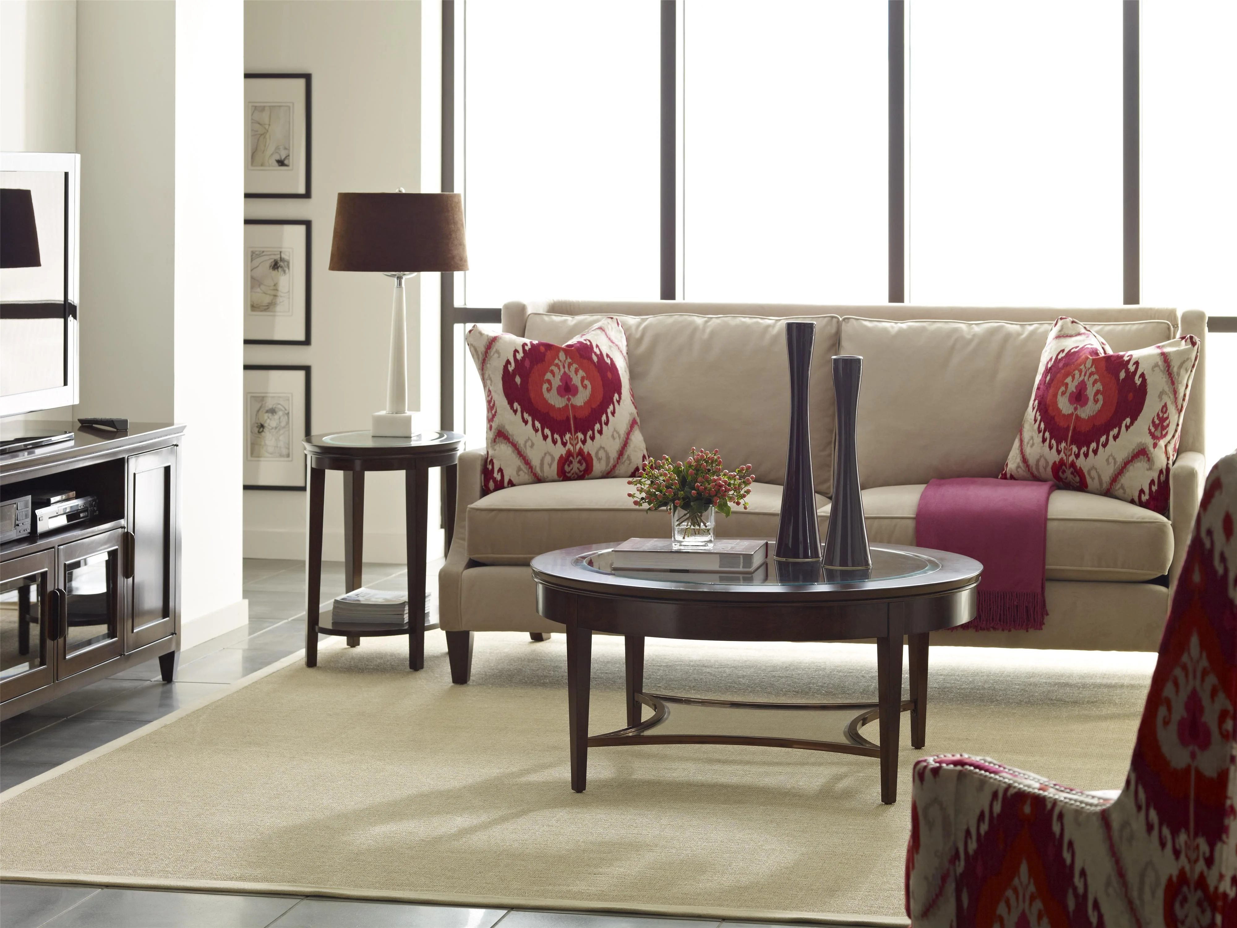 Kincaid Furniture Elise 2050578 Transitional Elise Oval End Table with ...