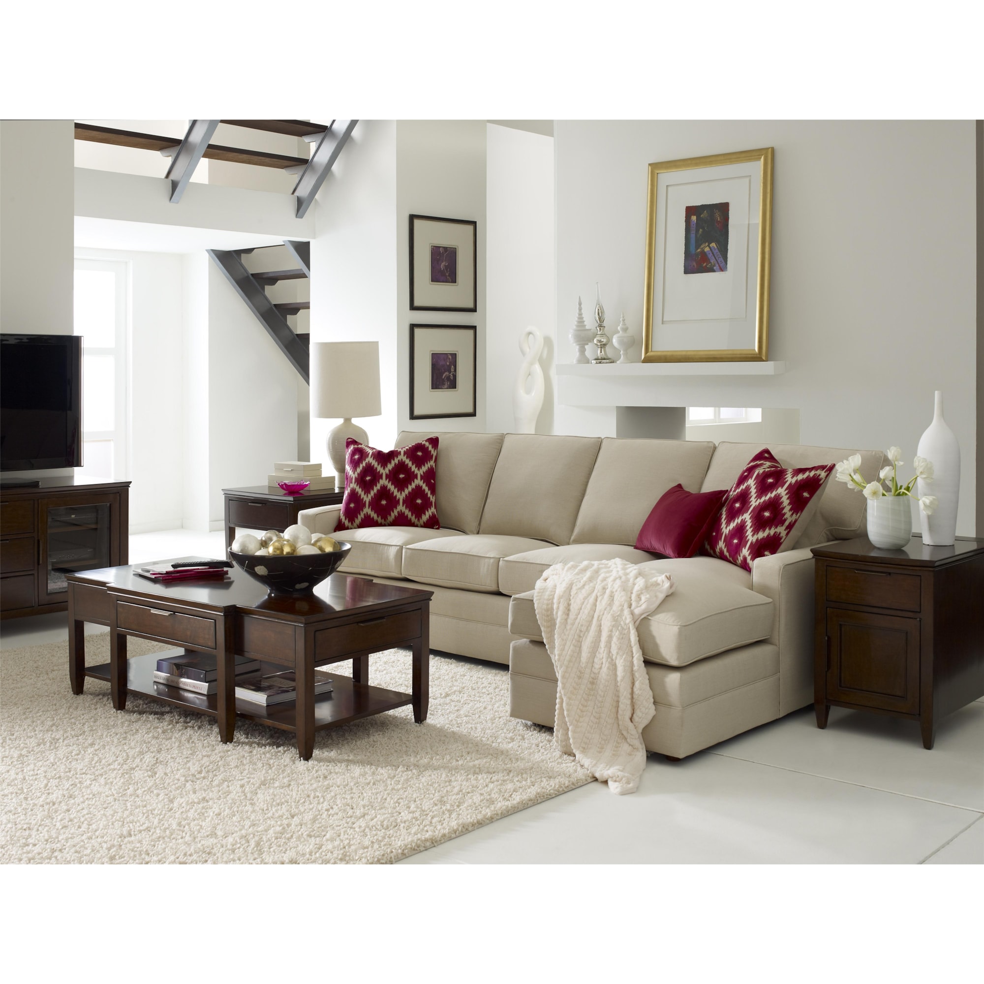 Kincaid Furniture Elise 77-022 Transitional Elise End Table with One ...