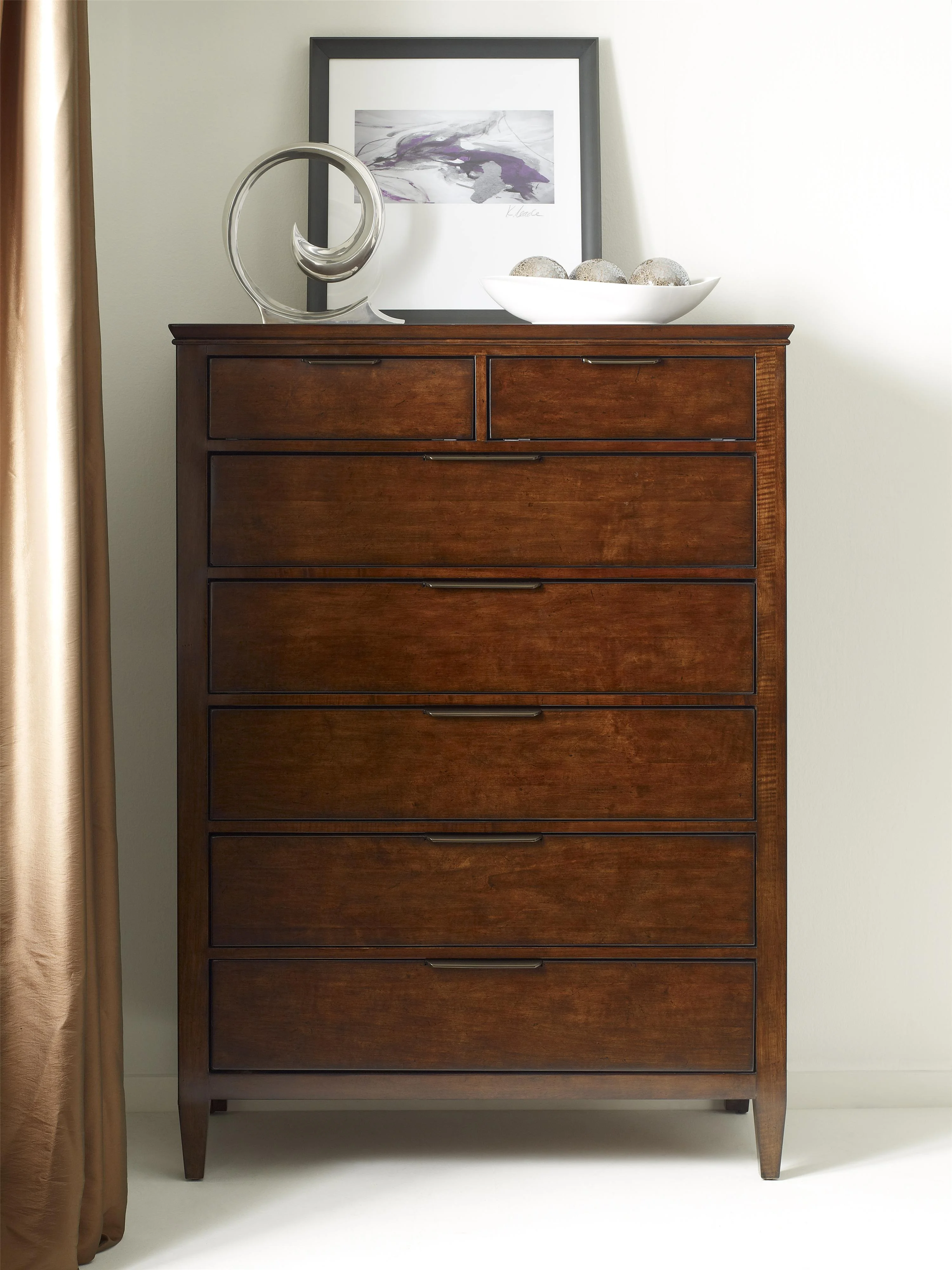Kincaid Furniture Elise 771053577 Transitional Aiden Seven Drawer Chest ...