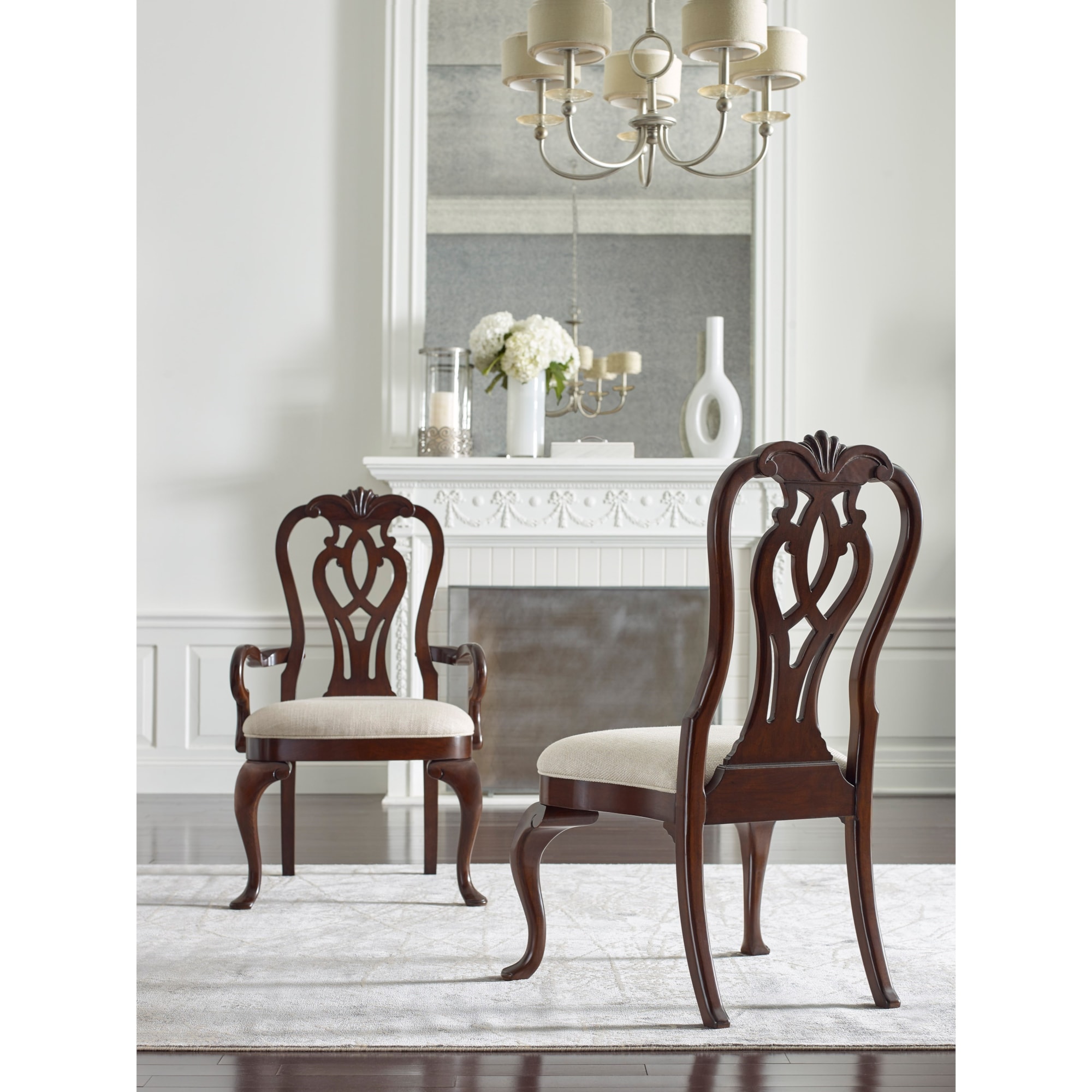 Antique Queen Anne Arm Chairs