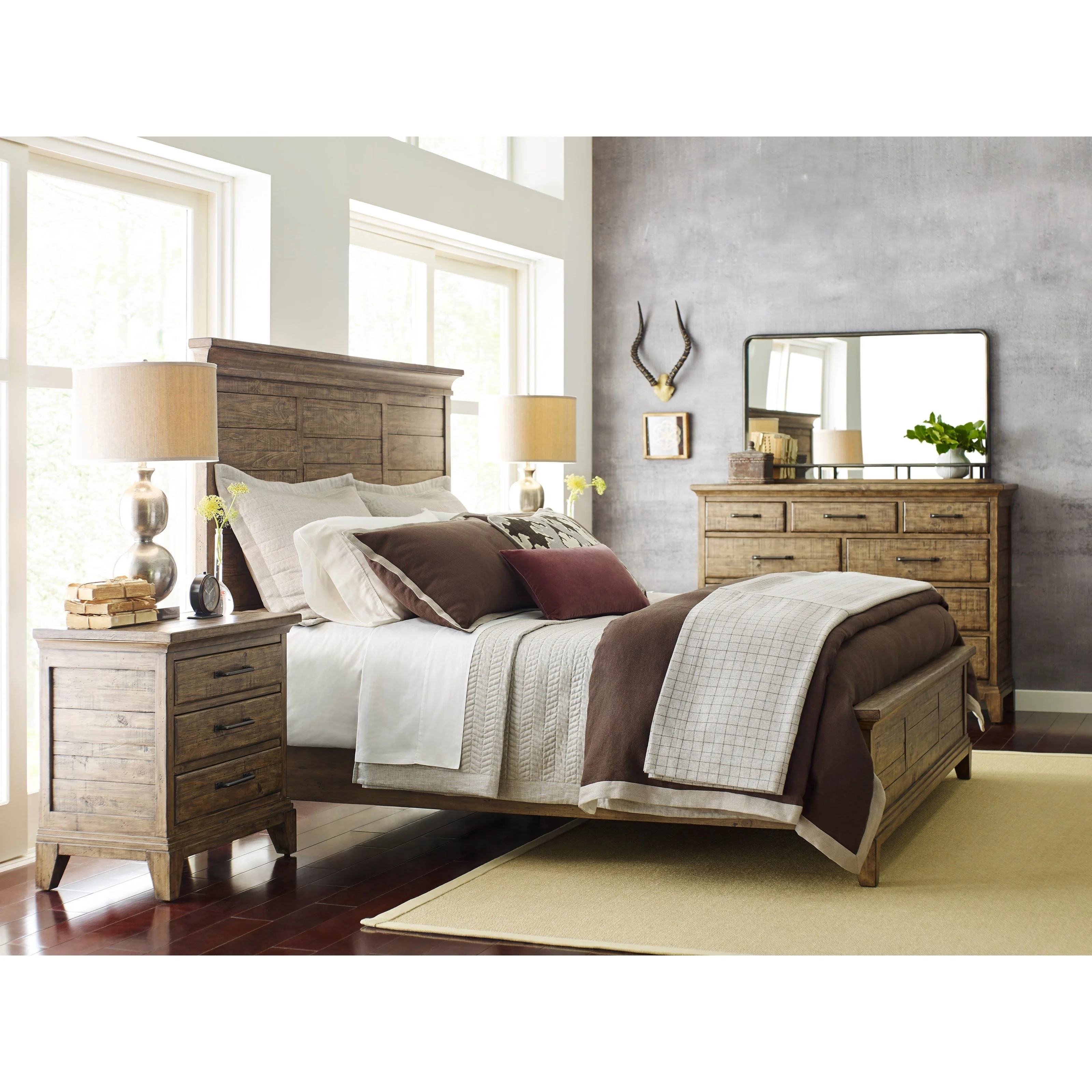Kincaid Furniture Plank Road 706 King Bedroom Group 2 King Bedroom ...