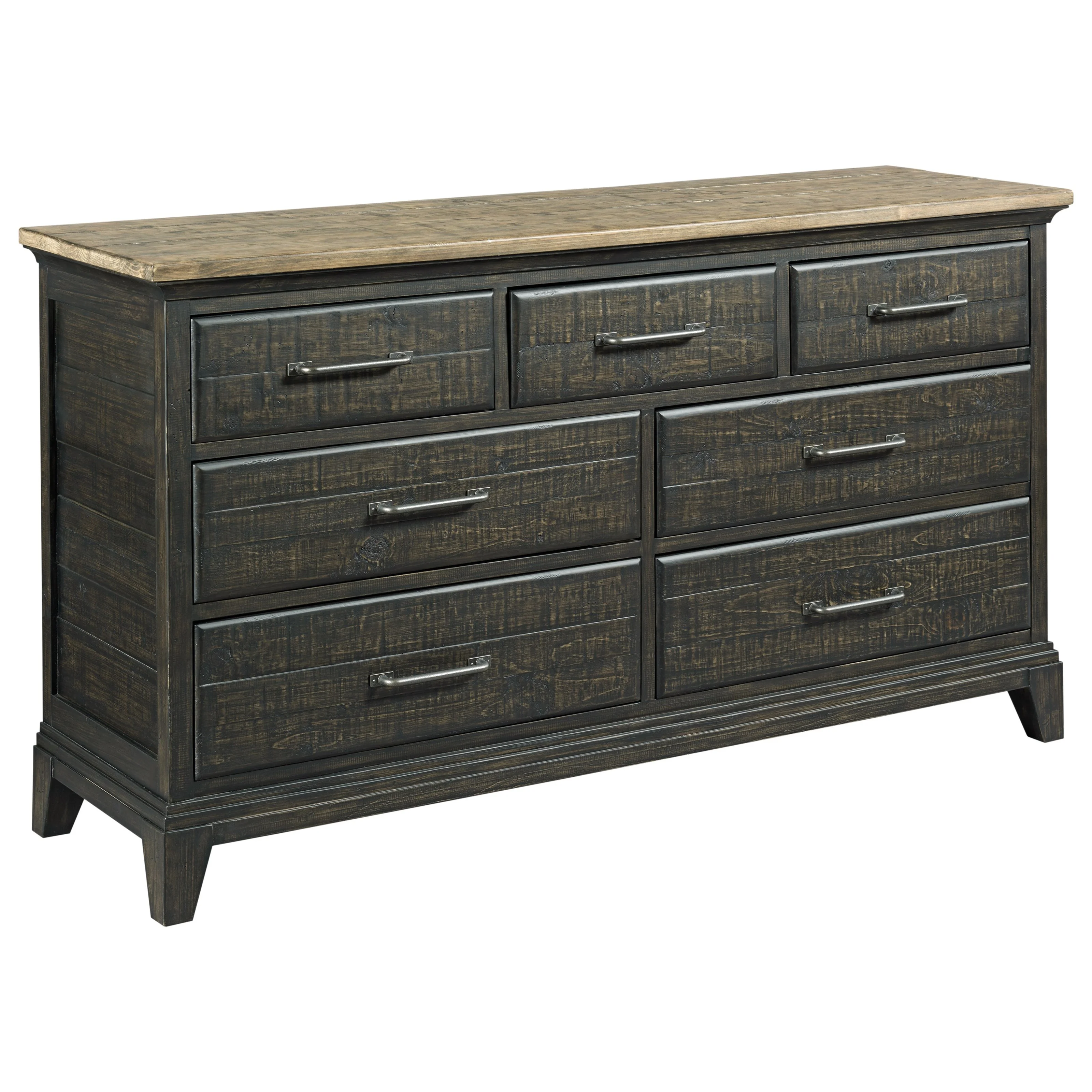 Kincaid Furniture Plank Road 706-120C Farmstead Solid Wood Dresser with ...