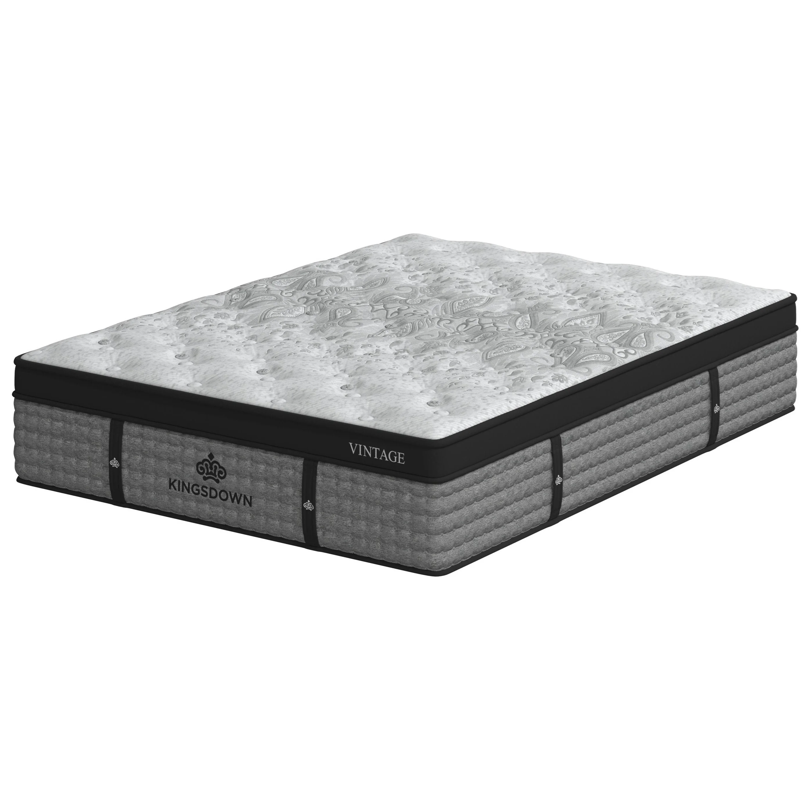 Kingsdown Edbrooke Euro Top 23043-Q Queen 15.5" Euro Top Mattress ...