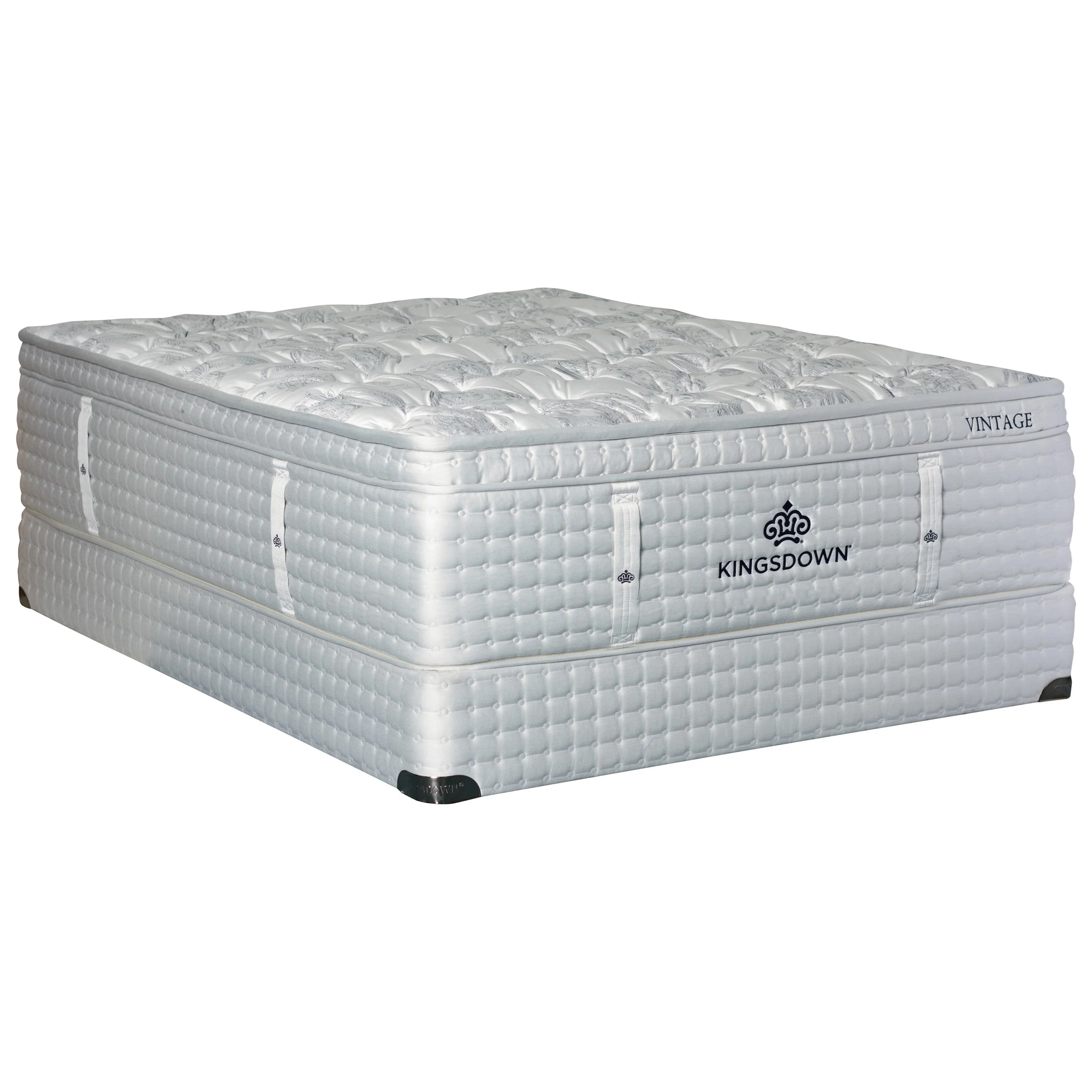 Kingsdown Vintage Van Allen ET 23012-Q+1578-SFH-Q Queen Euro Top, Coil ...
