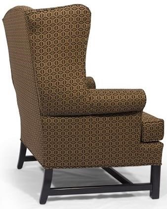 Lancer HomeSpun 1061648 Wing Back Chair with Rolled Arm | Johnny ...