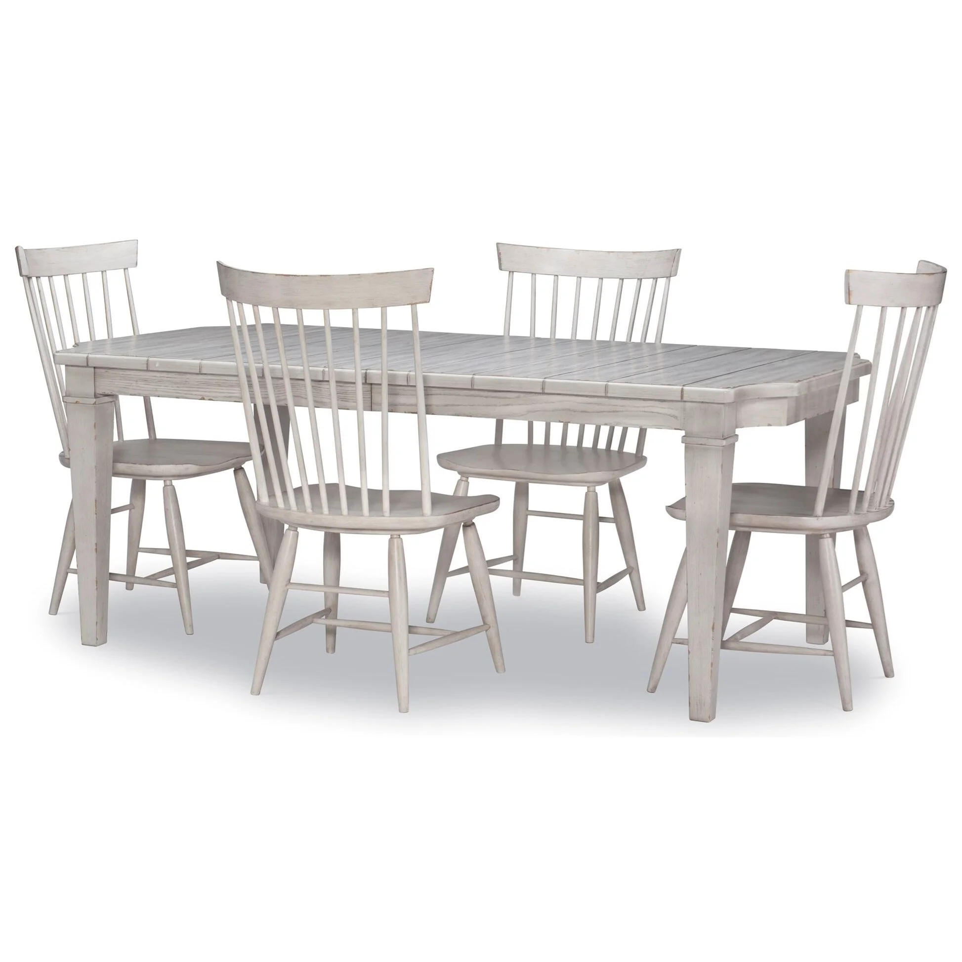 Legacy Classic Belhaven 9360-140x4+9360-222x1 5-Piece Table and Chair ...