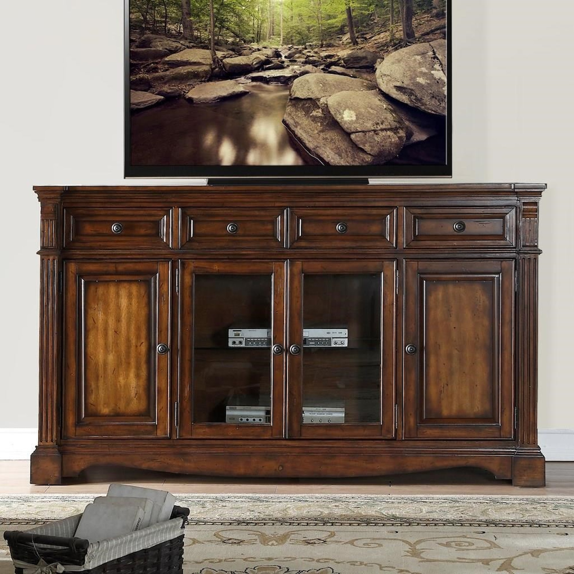Distressed Media Console