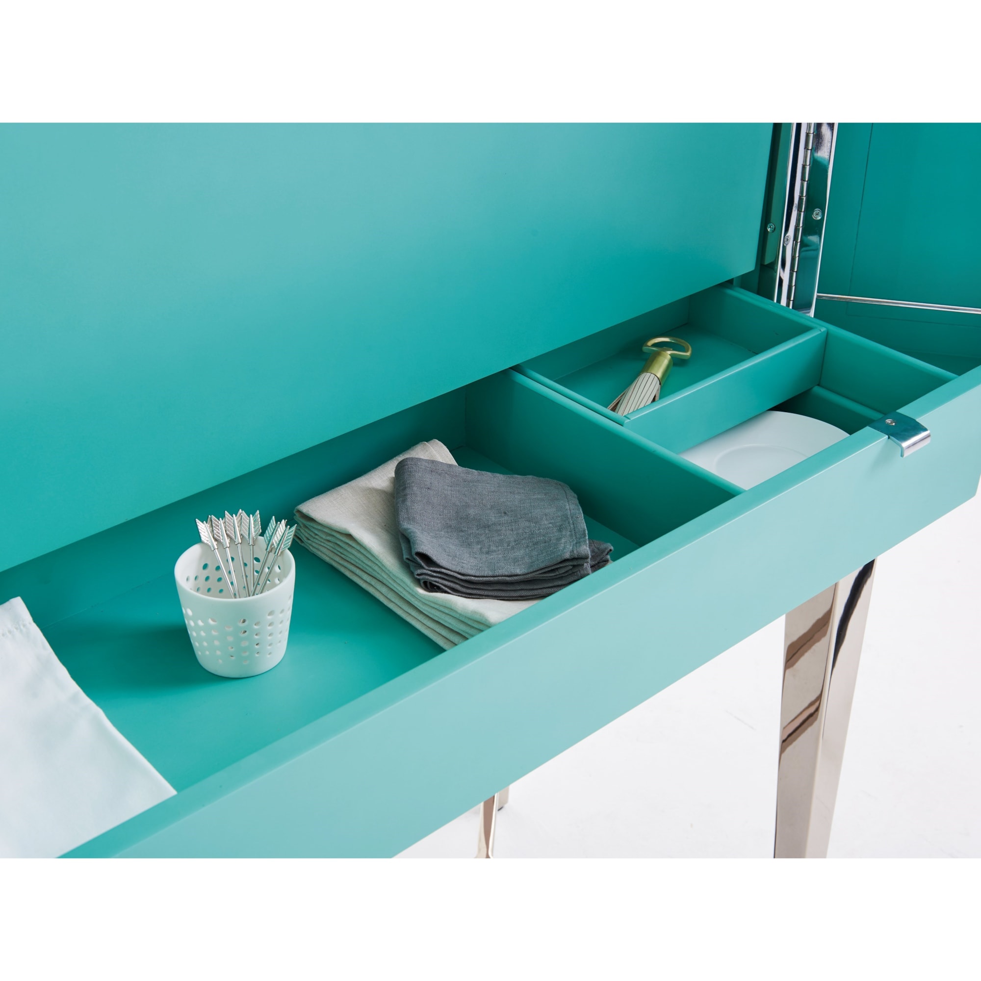 Lexington Ariana 732-961C Cheval Bar Cabinet with Glass Storage LED ...