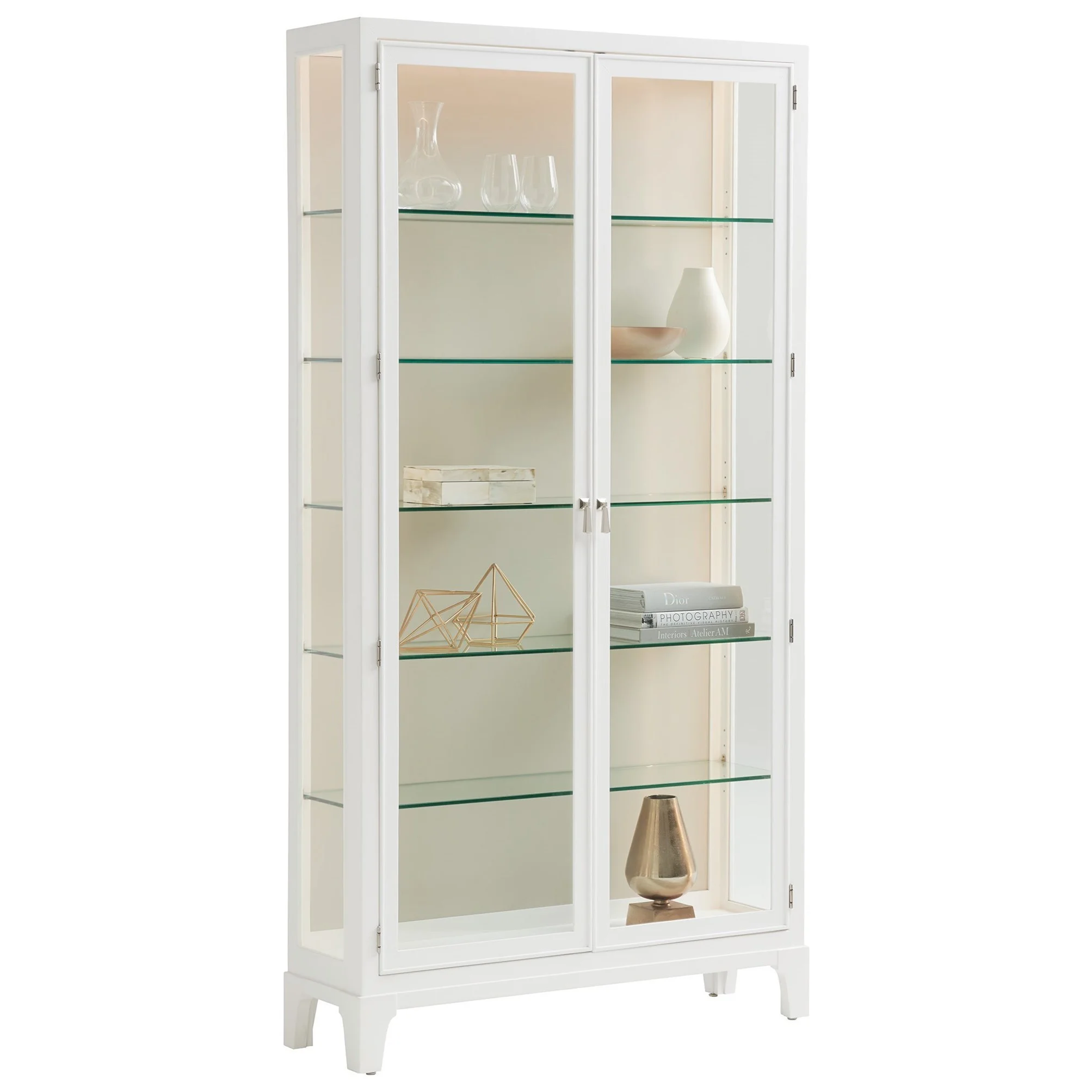 Lexington Avondale 415-864-TP Contemporary Full-Length Glass Curio ...