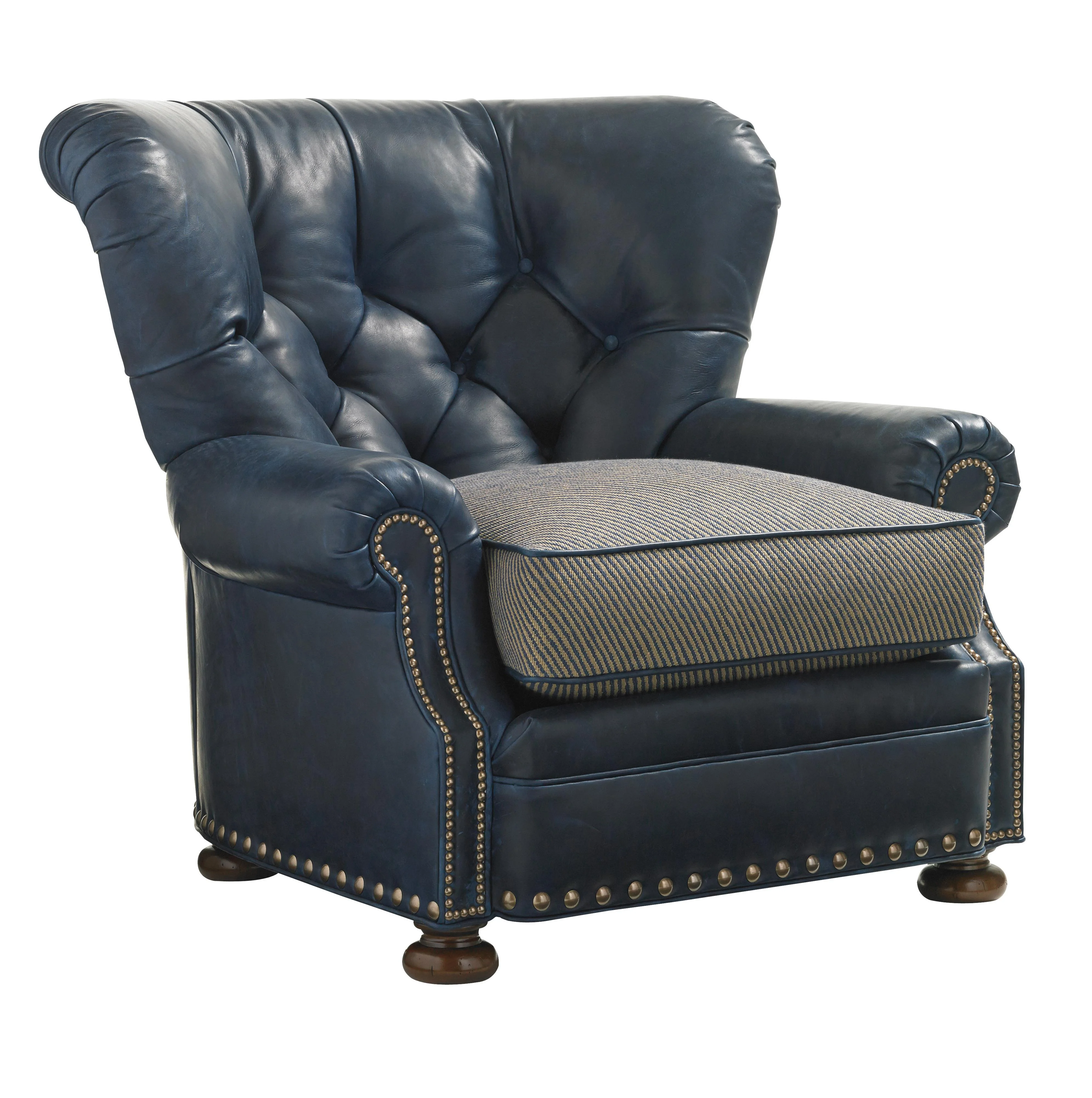 Lexington Leather LL7978-11 Elle Upholstered Chair with Tufted Back ...