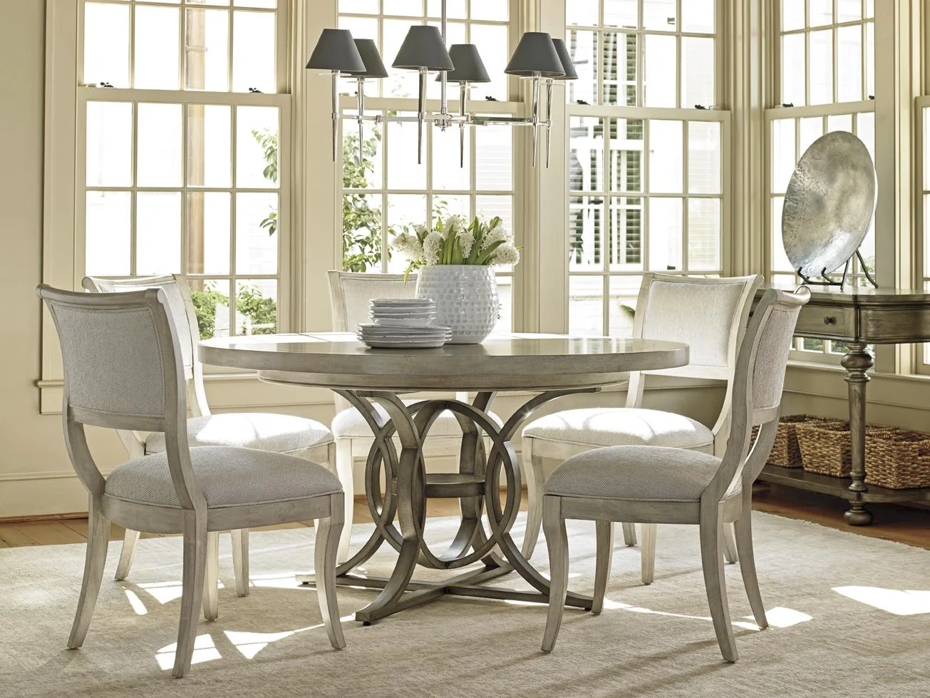 Lexington Oyster Bay 714-875C Calerton Round Dining Table with ...
