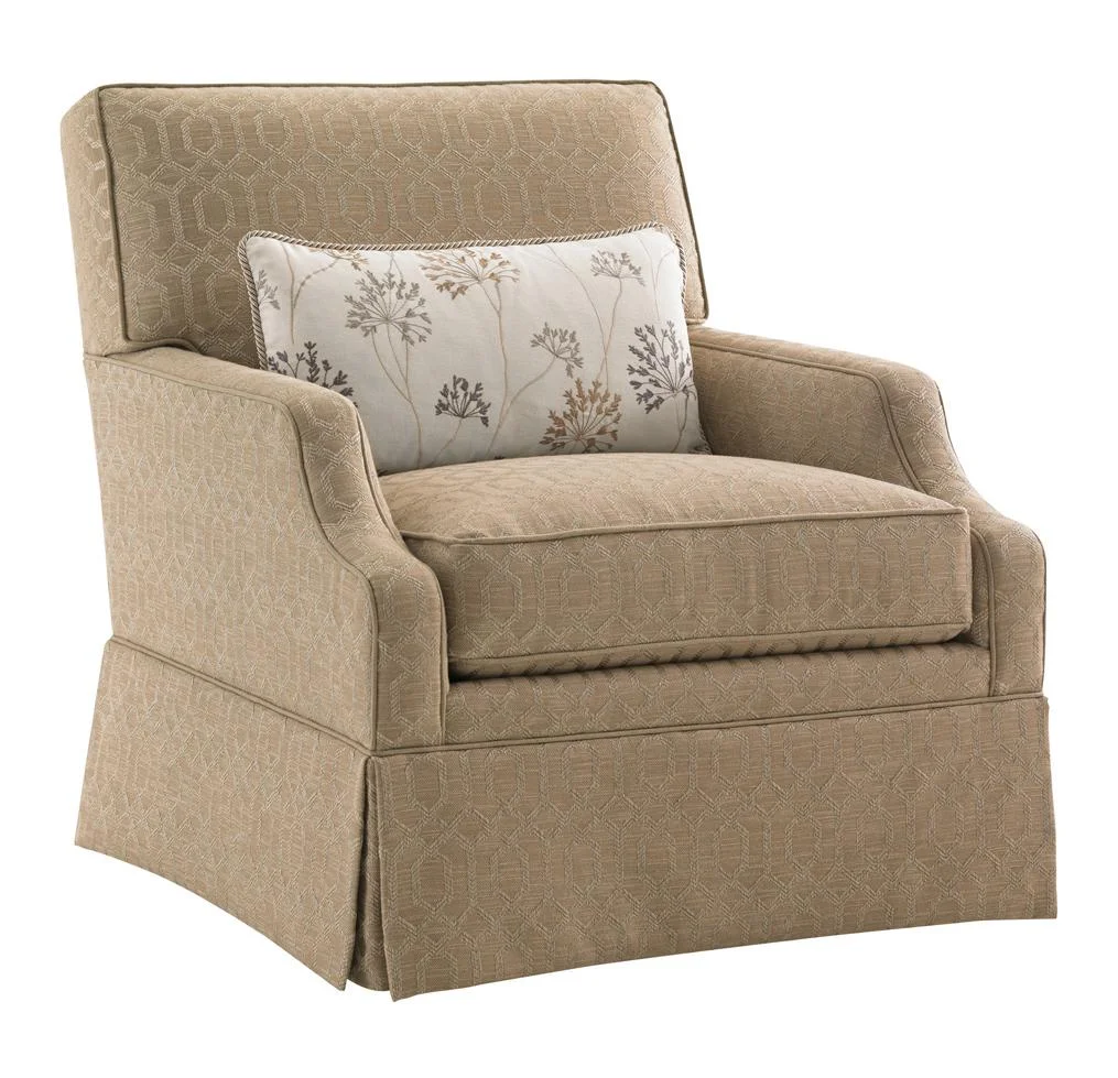 Lexington 7108-11SW Transitional Courtney Skirted Swivel Chair ...
